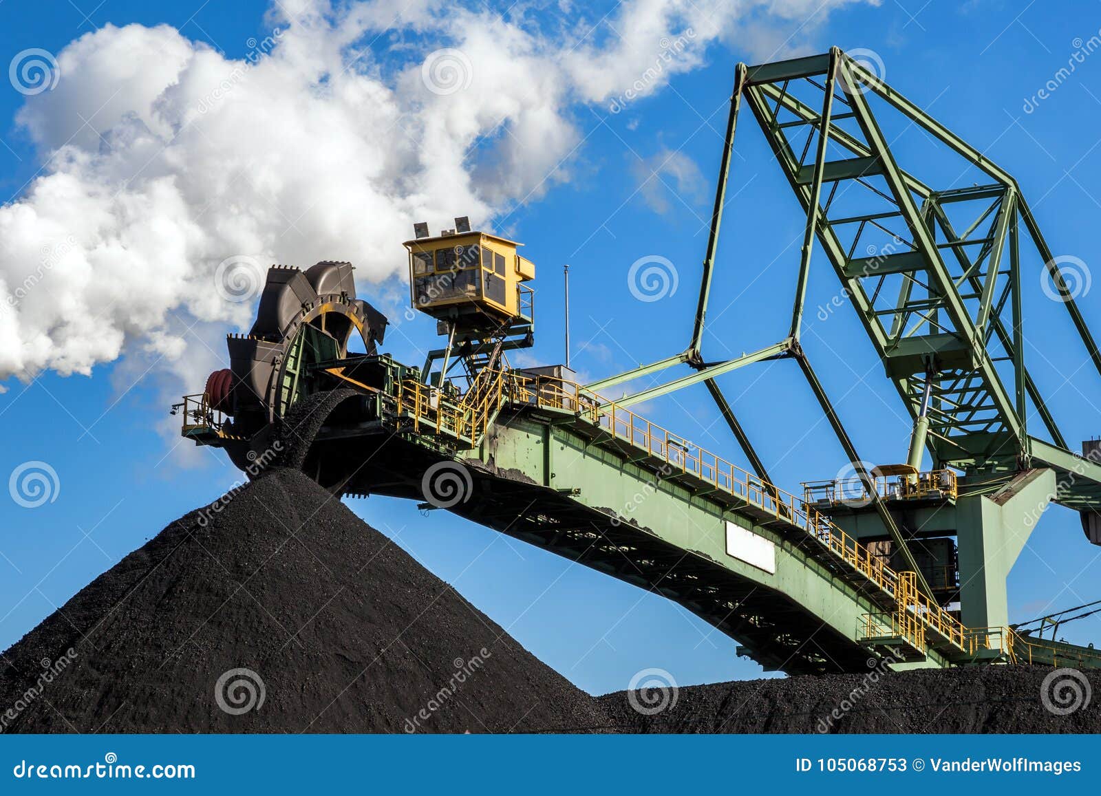 Stacker-reclaimer Coal Handling Industry Stock Image - Image of ...