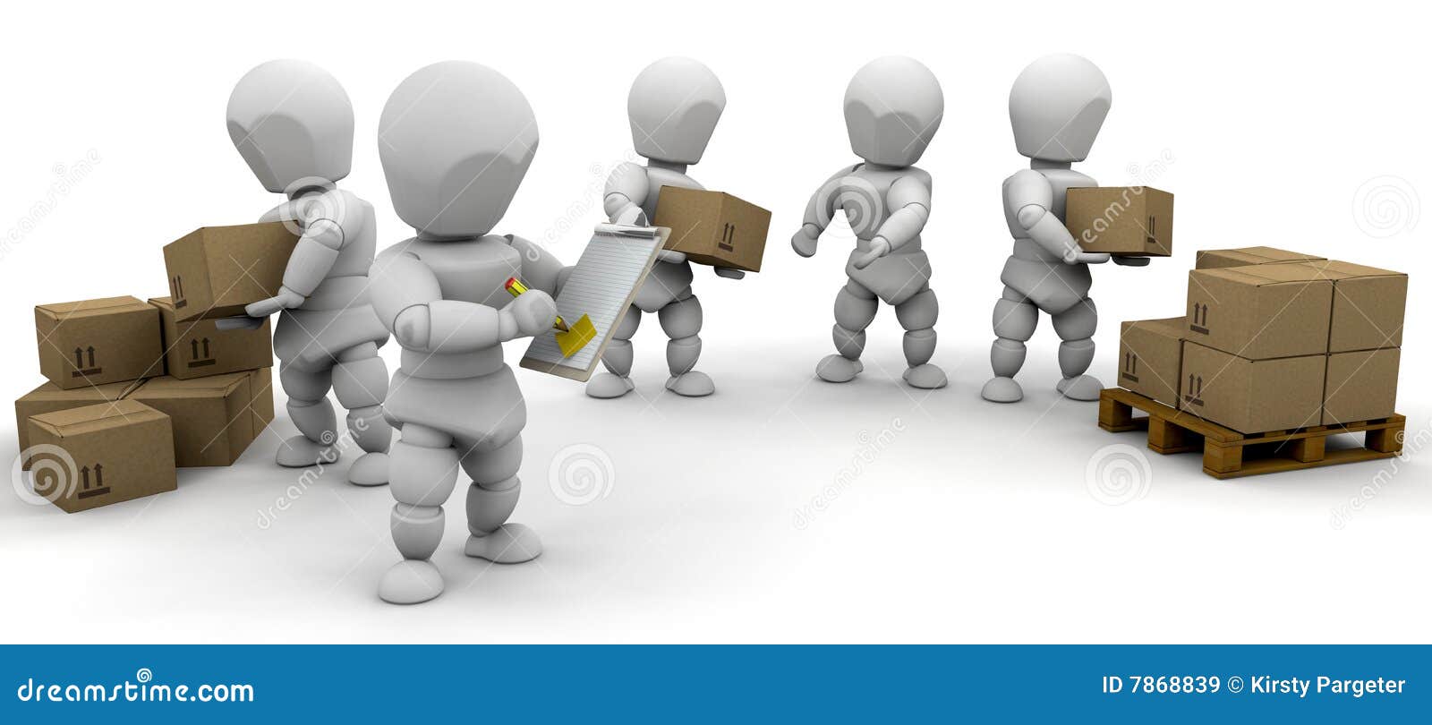 Stacking boxes stock illustration. Illustration of male - 7868839