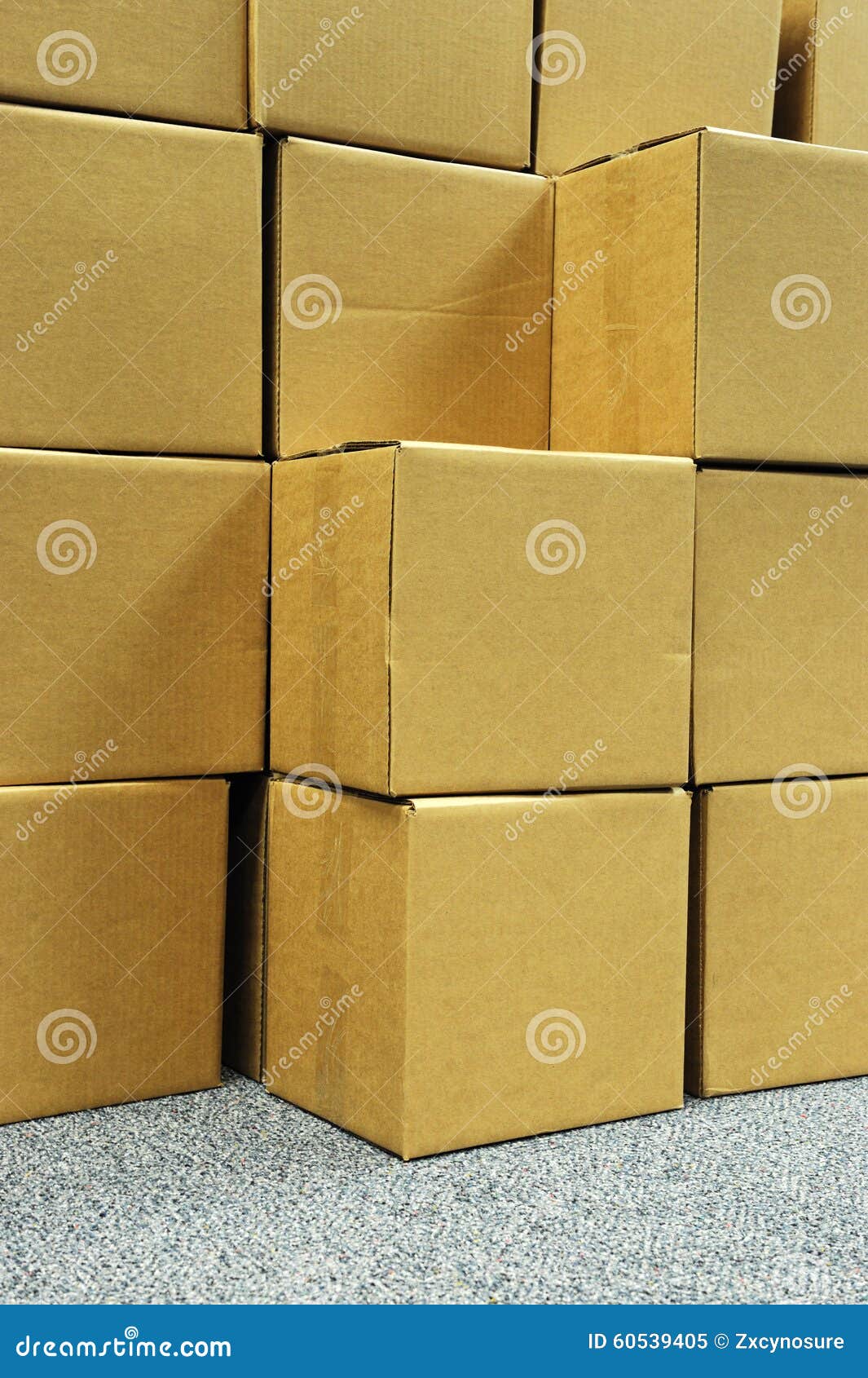 Stacking boxes for packing stock image. Image of shipping - 60539405