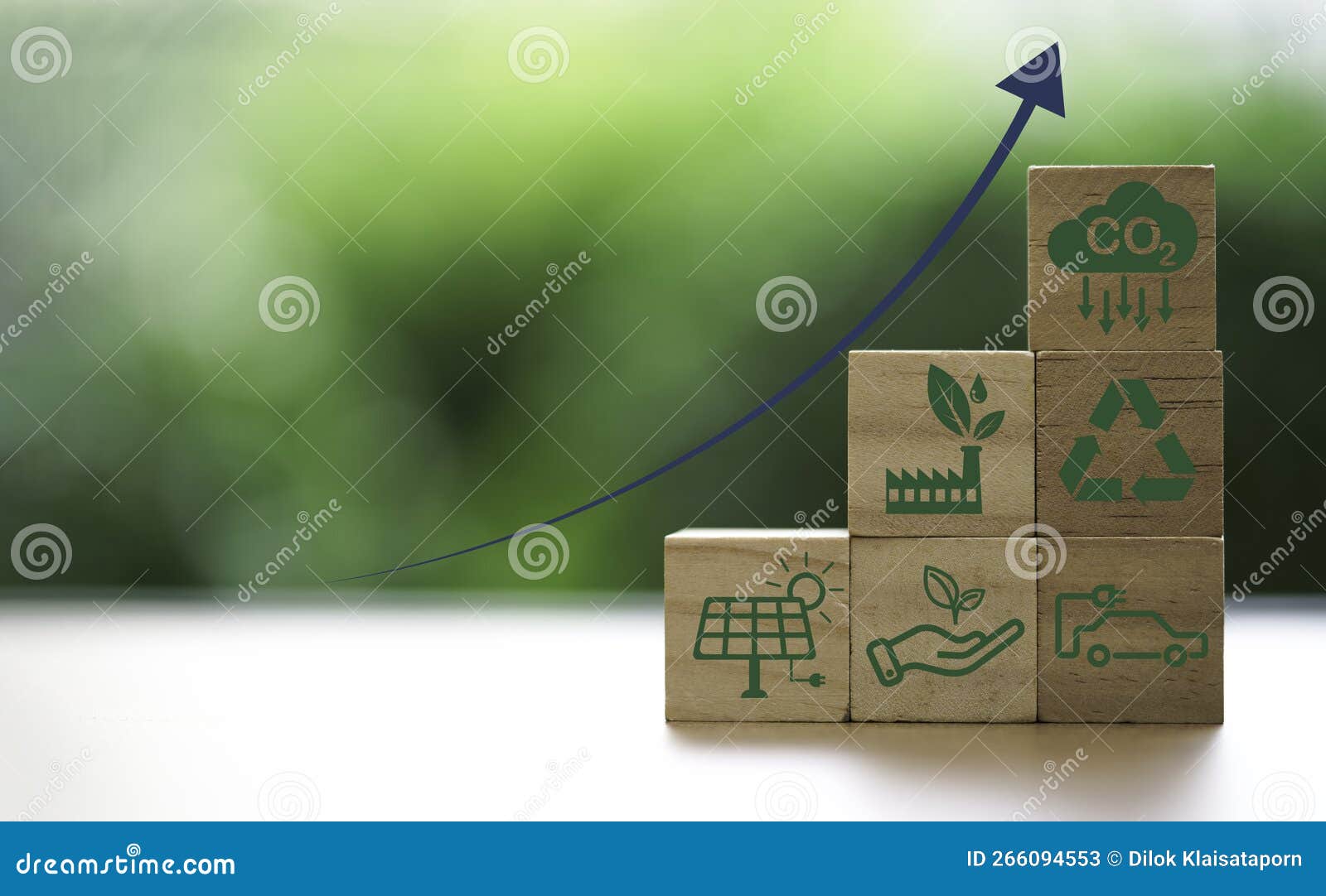 Stacking CO2 Reducing ,Recycle ,Green Factory Icon for Decrease CO2 , Carbon Footprint and ...