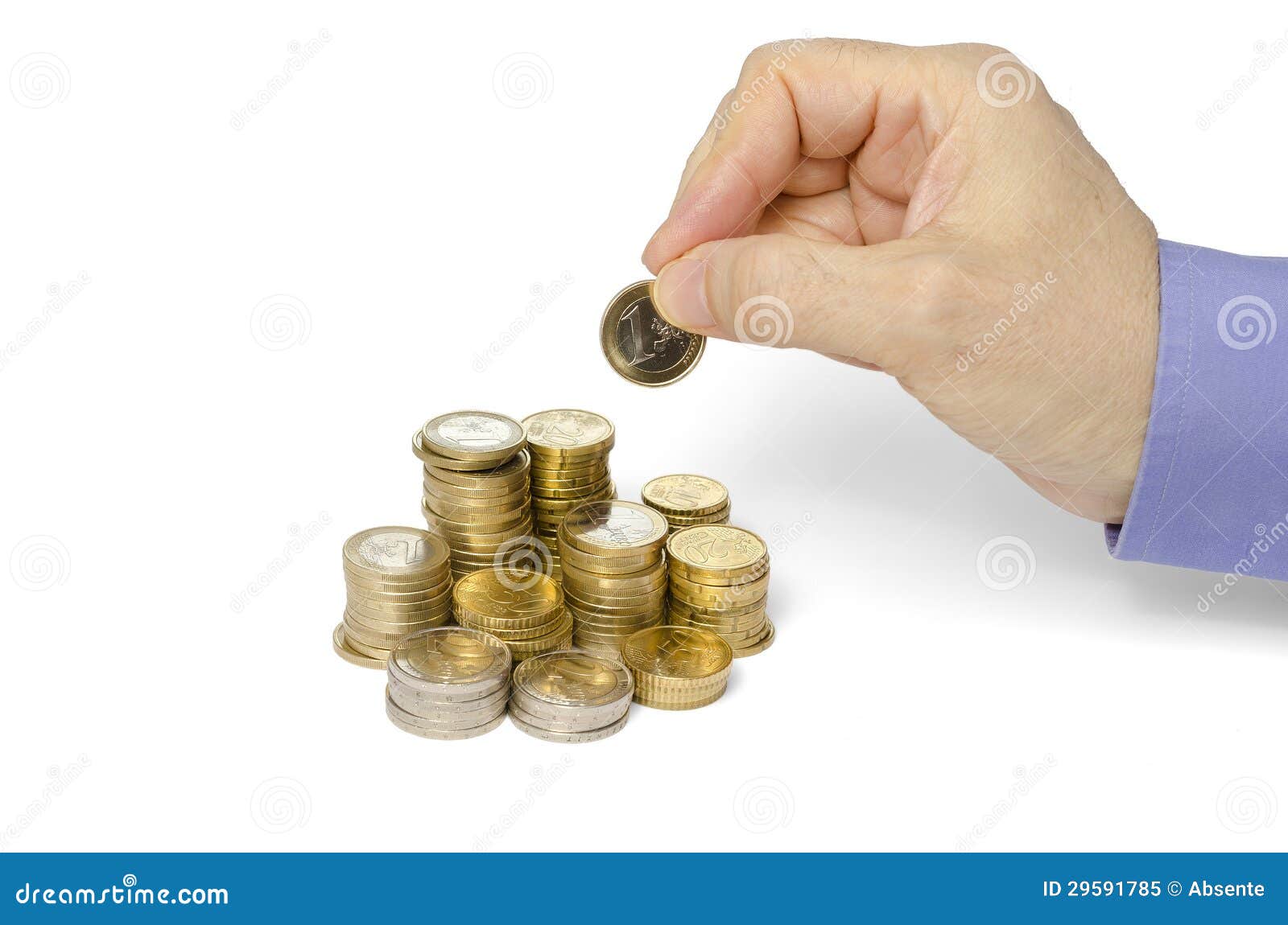 Stacking Coins stock image. Image of financial, closeup - 29591785