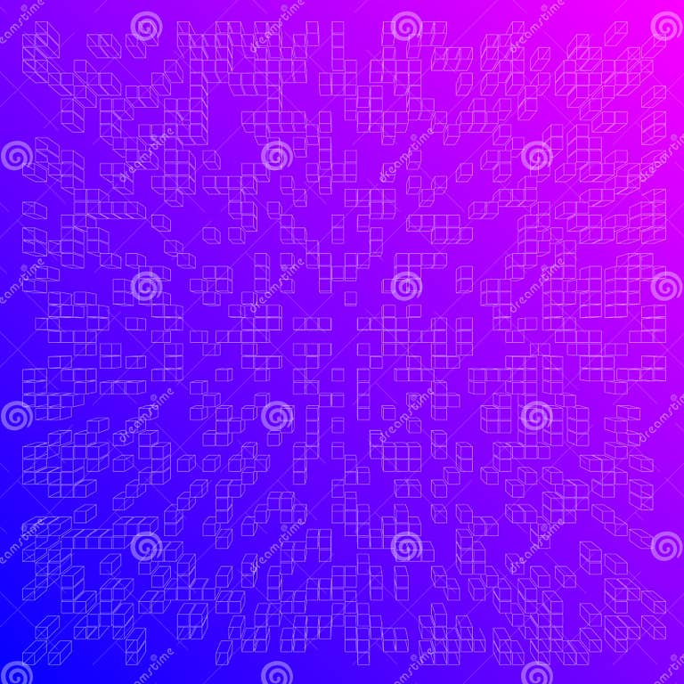 Stacking of cubes. stock vector. Illustration of shape - 136638333