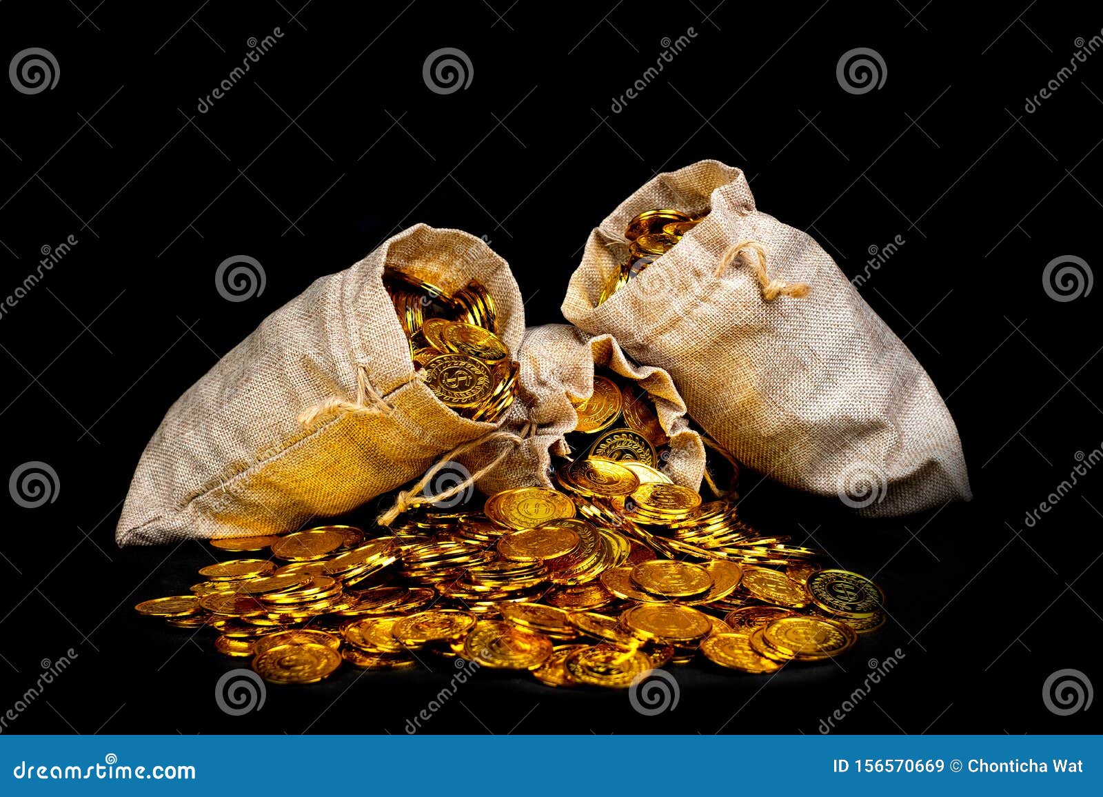 Stacking Gold Coin in Treasure Stack Stock Image - Image of antique ...