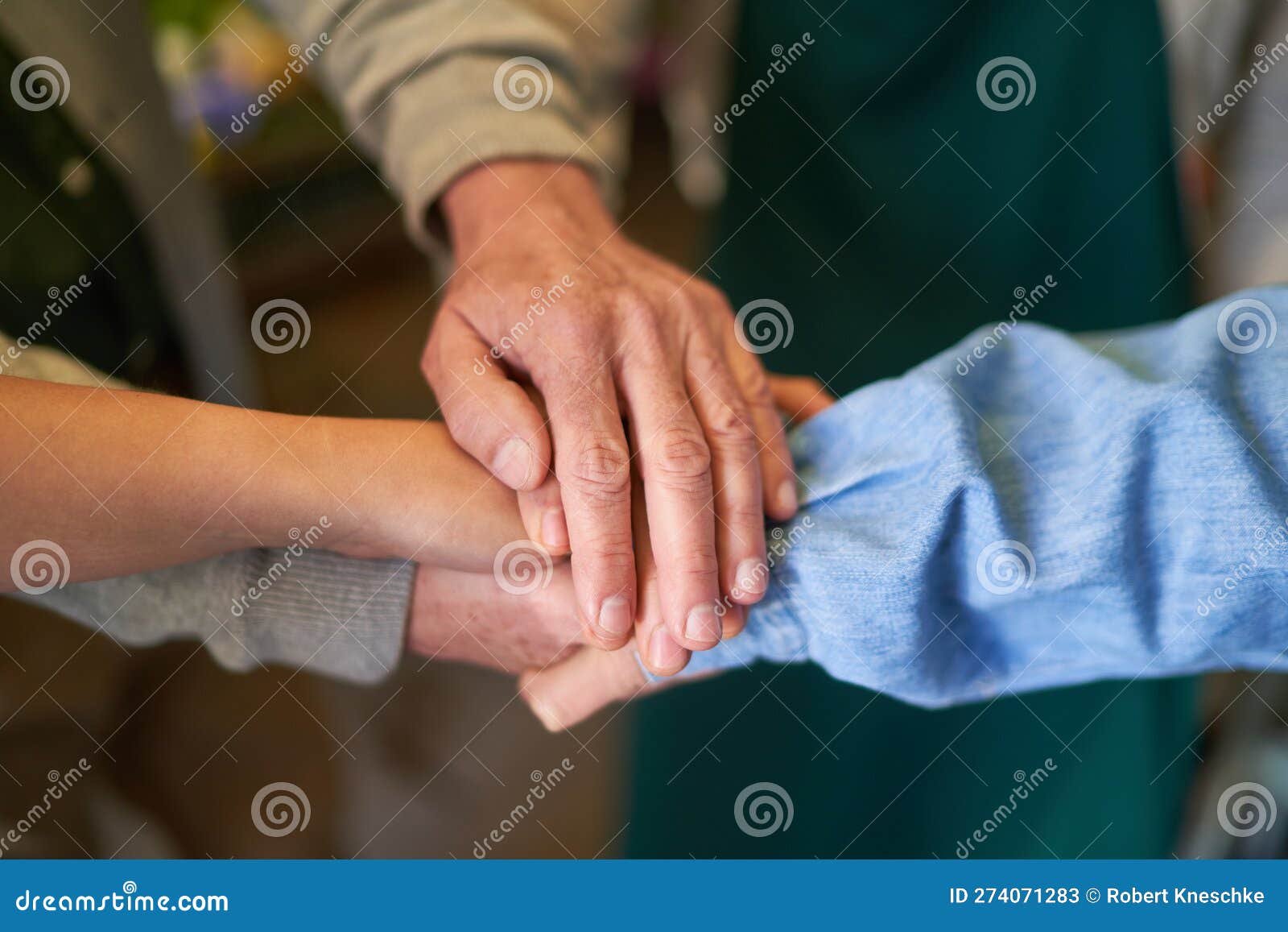 Stacking Hands As a Concept for Motivation and Team Building Stock ...