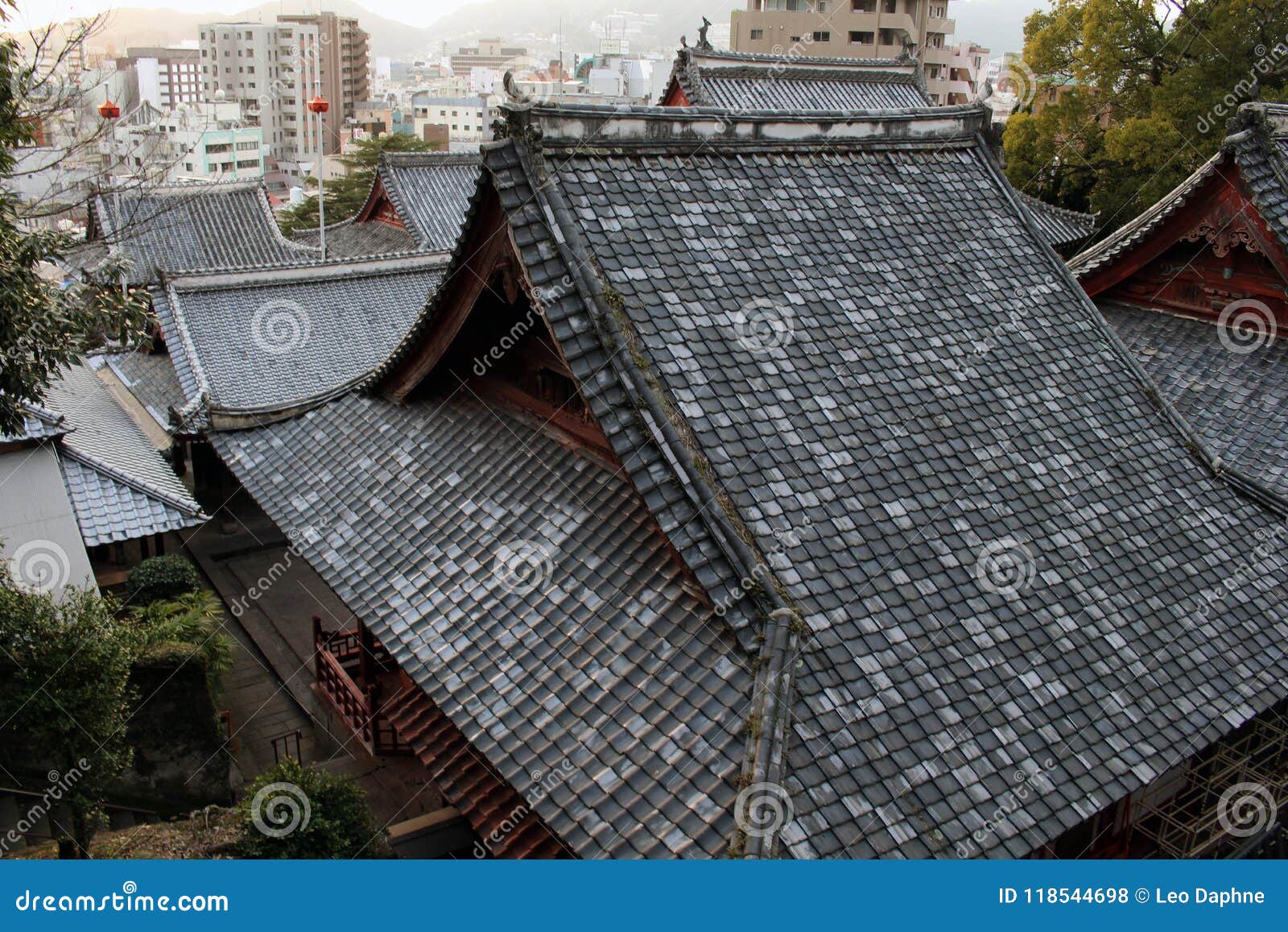 The Stacking Houses Around Sofukuji during Sunset Editorial Stock Photo ...