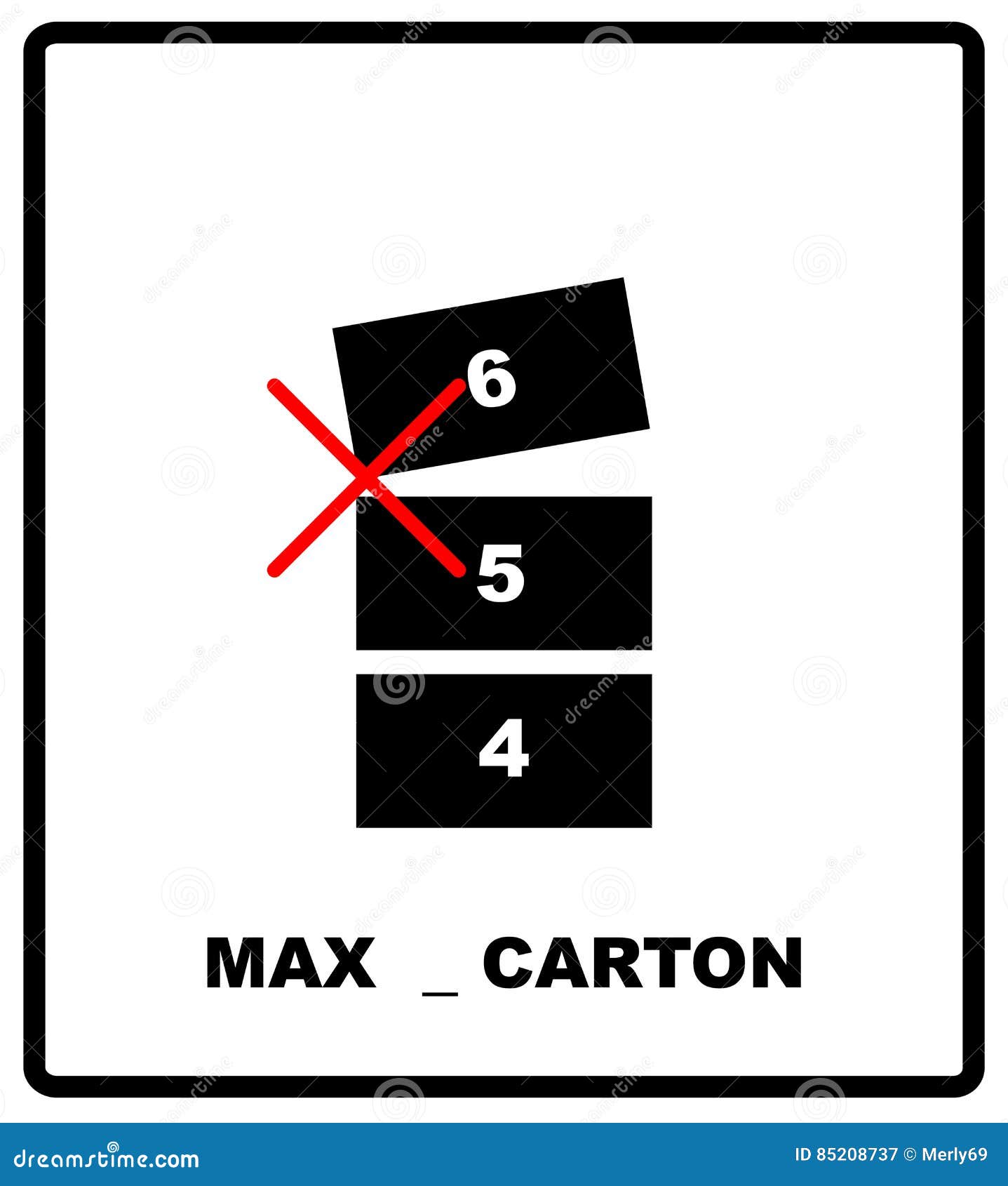 Stacking Limitation Maximum Cartons Number By Mass Vector Packaging