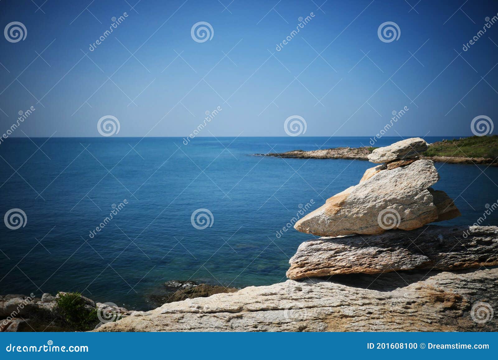 Stacking Many Stones Together Represents a Blessing Stock Photo - Image ...