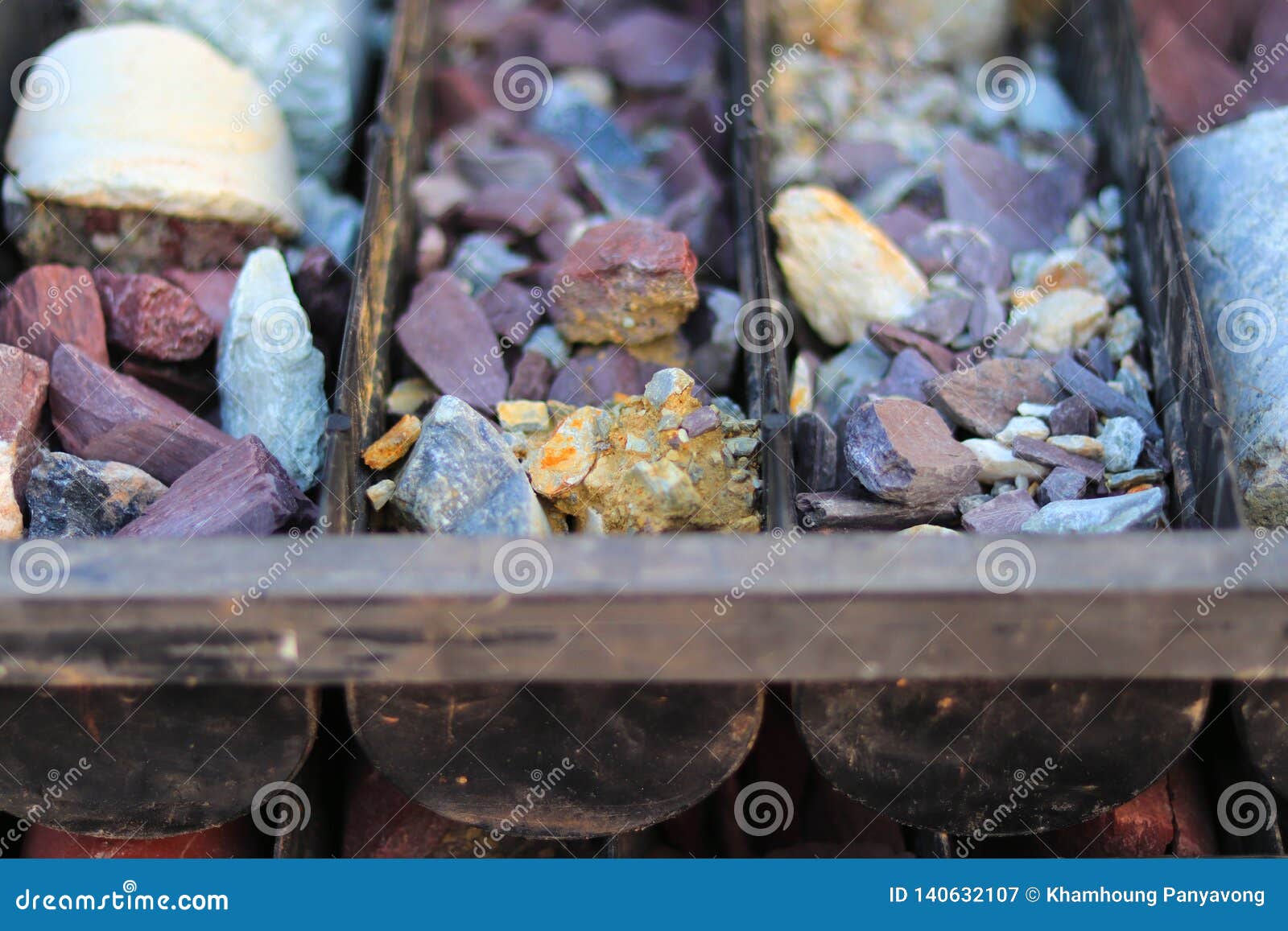 Stacking of Old Ore Samples Laying at the Disposal Area Stock Image ...