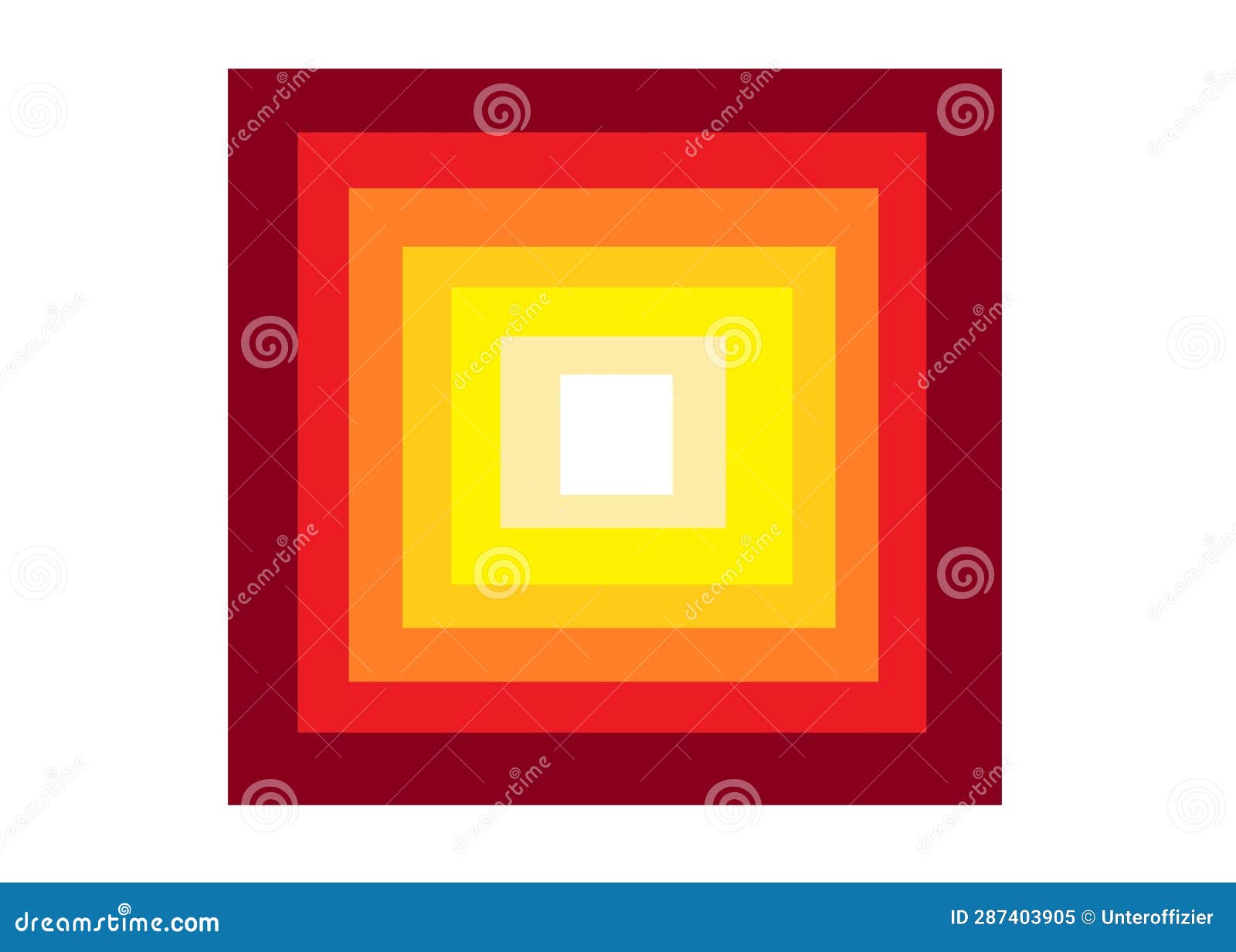 Stacking Squares of Gradating Colours from Bright Red To Yellow To ...