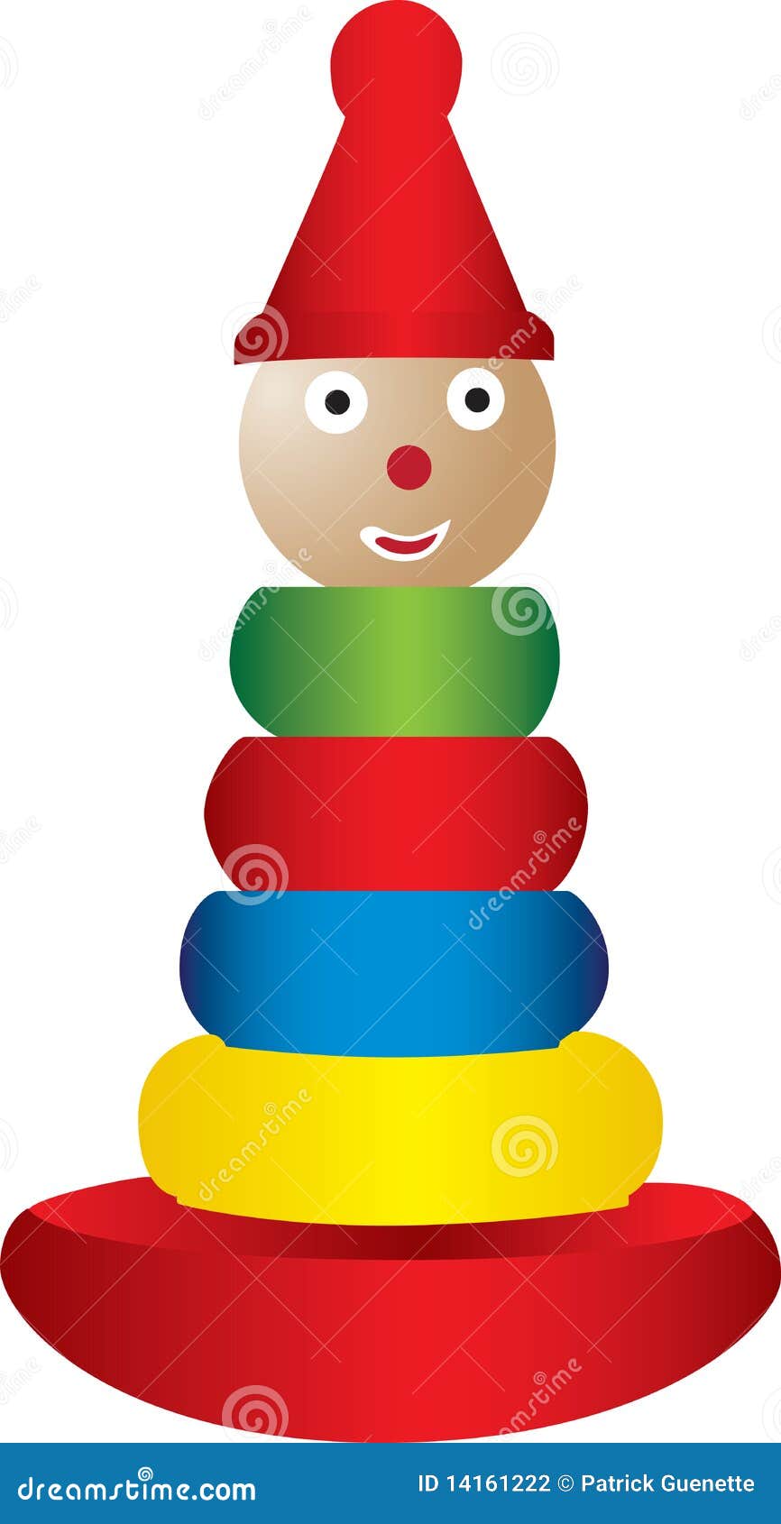 Stacking toy illustration stock vector. Illustration of colors - 14161222