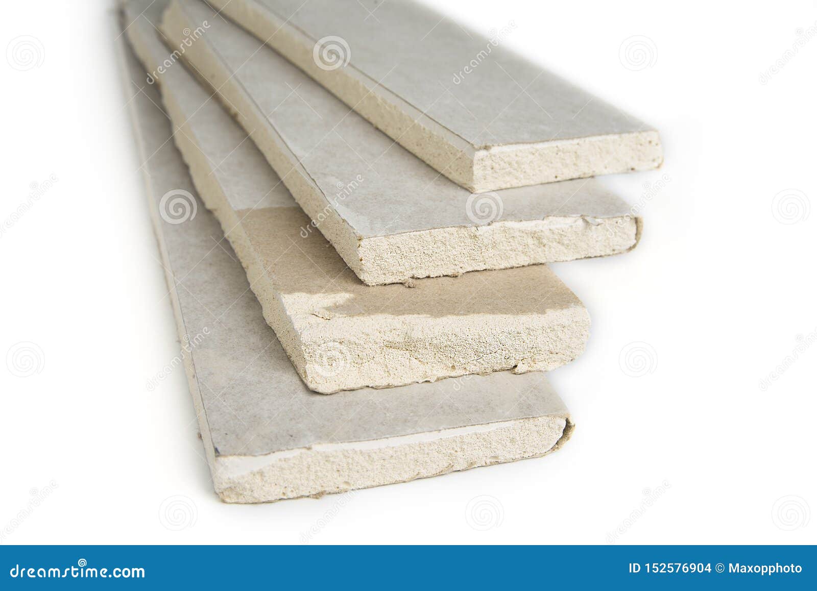 Stacking of White Gypsum Panels, Drywall or Plasterboard Stock Photo ...