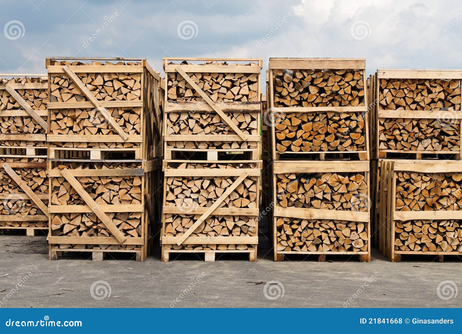 Stacking wood for firewood stock photo. Image of renewable - 21841668