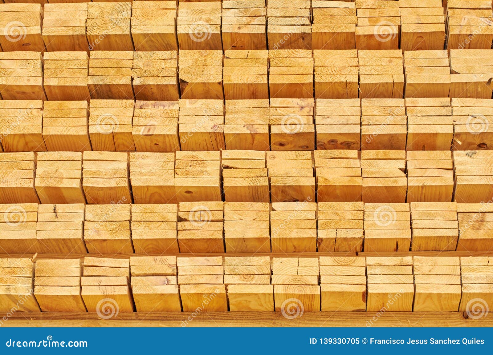 Stacking Wooden Planks for Construction Stock Image - Image of lumber ...