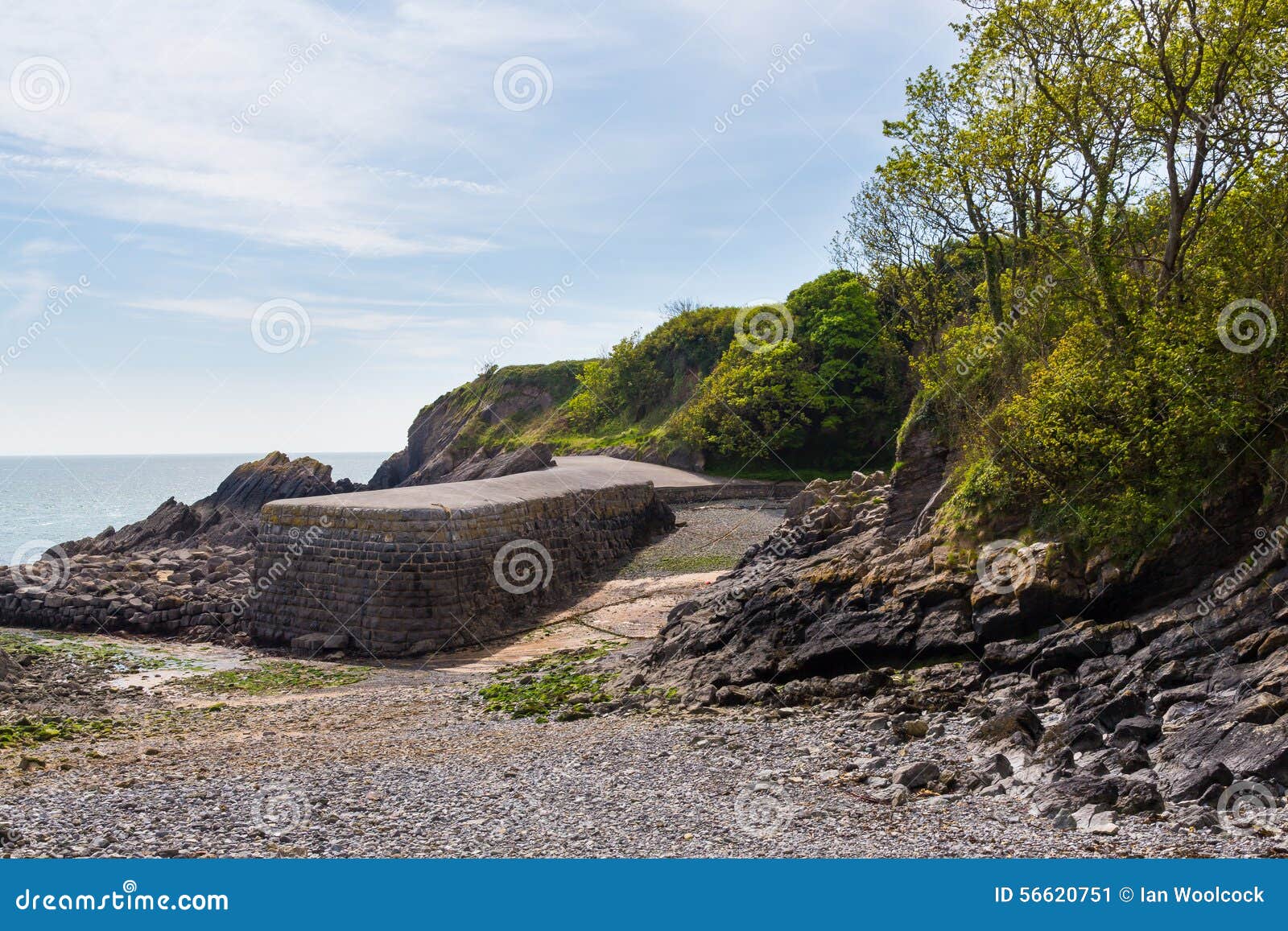 Stackpole Quay Wales stock image. Image of dramatic, harbour - 56620751