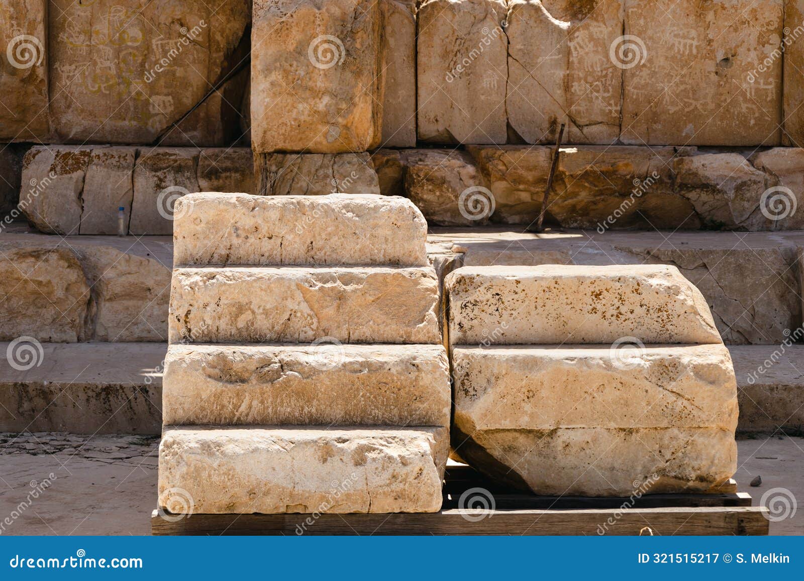 Stacks of Ancient Stone Blocks Stock Image - Image of brick, palace ...
