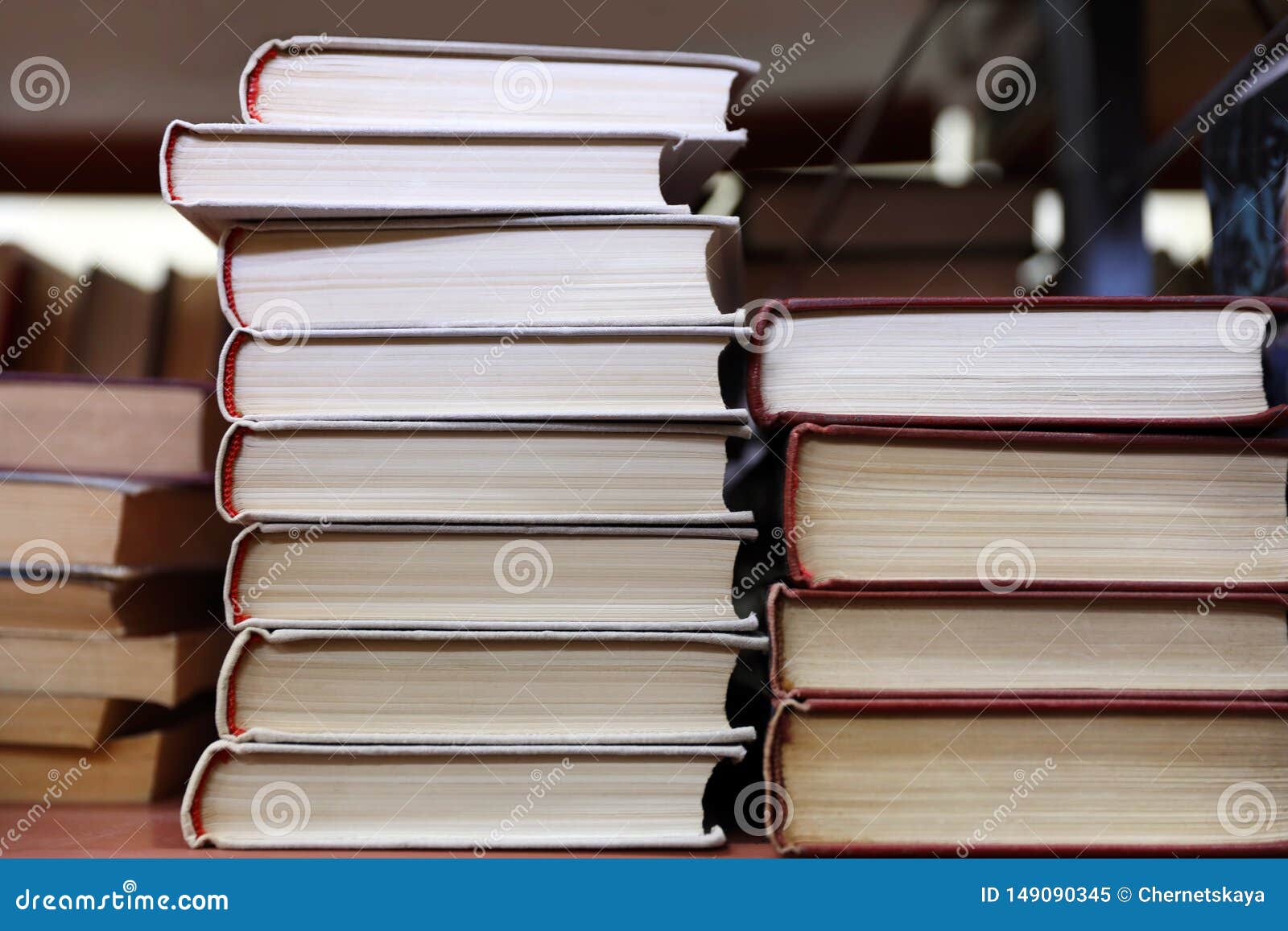 Stacks of books on shelf stock image. Image of bookshop - 149090345