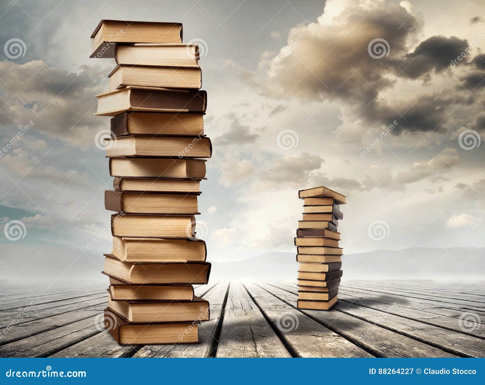 Stacks of books on tables stock image. Image of stacks - 88264227