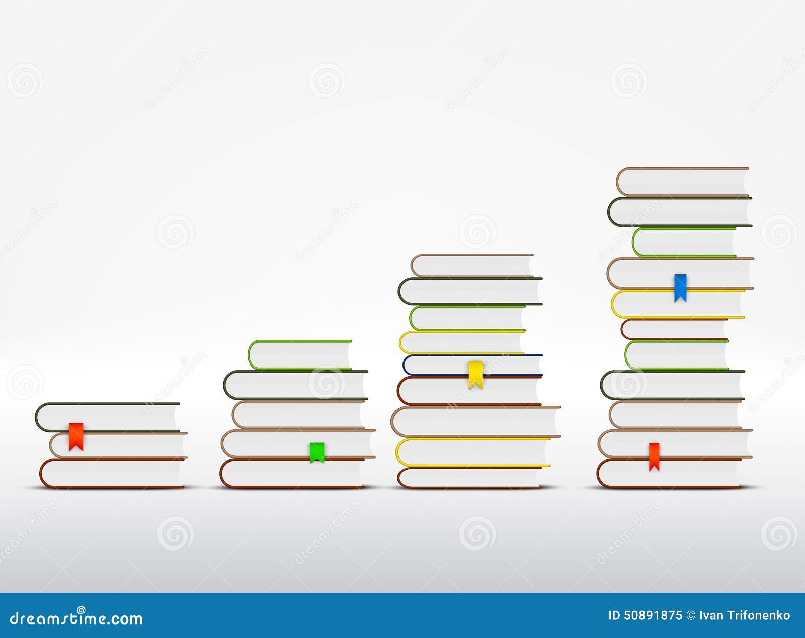 Stacks of books stock vector. Illustration of book, classics - 50891875