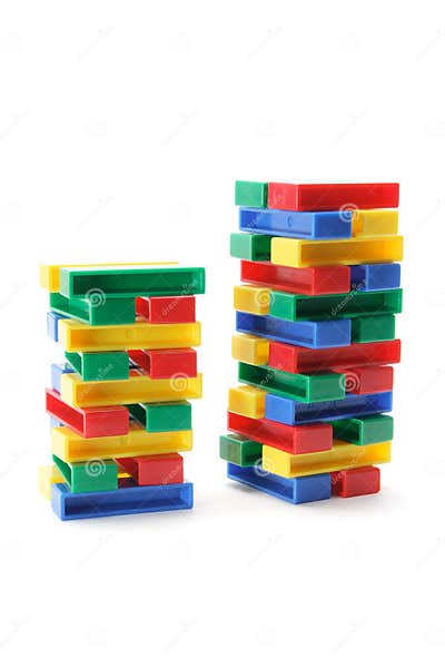 Stacks of Building Blocks stock image. Image of colours - 16574463