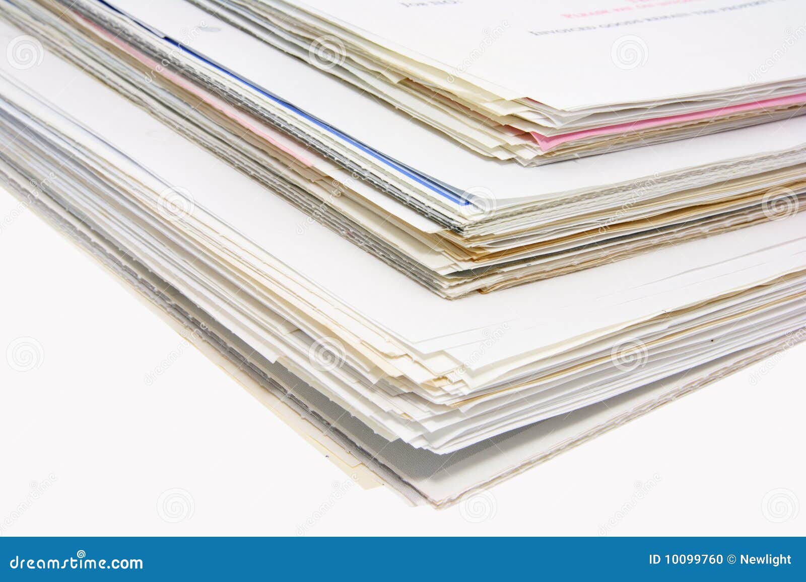 Stacks of Business Documents Stock Photo - Image of close, official ...