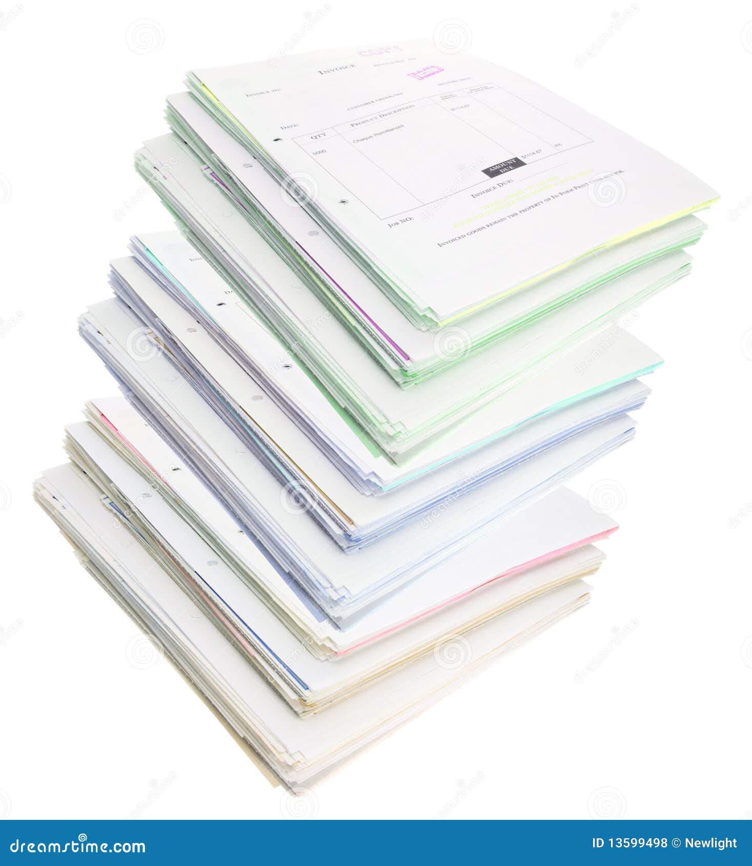 Stacks of Business Documents Stock Photo - Image of stacks, shot: 13599498