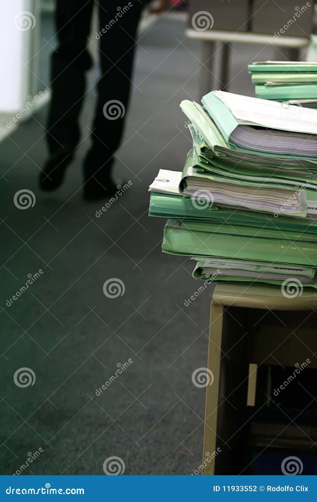 Stacks of business papers stock photo. Image of folder - 11933552