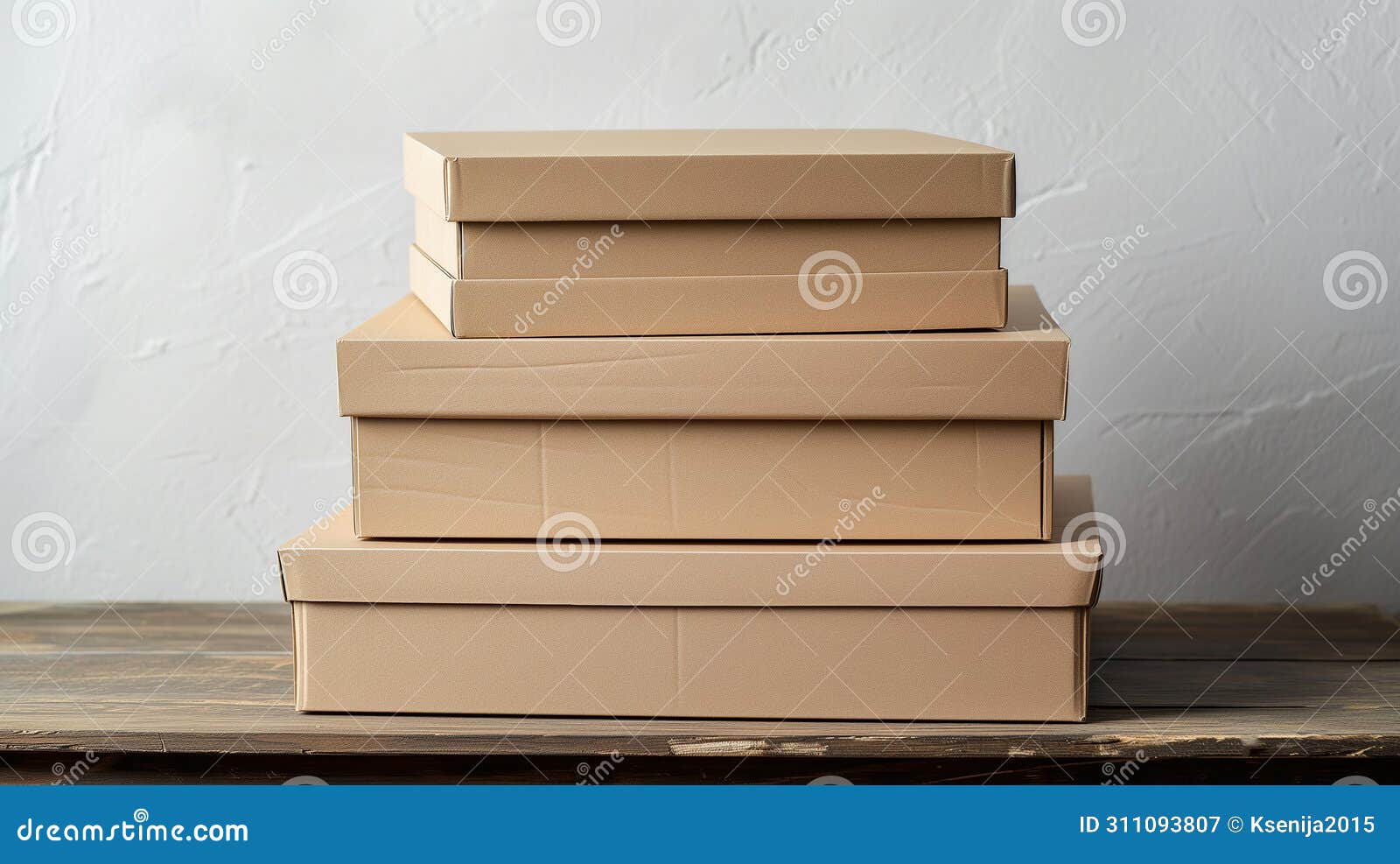 Stacks of Cardboard Boxes on White Background Stock Illustration ...