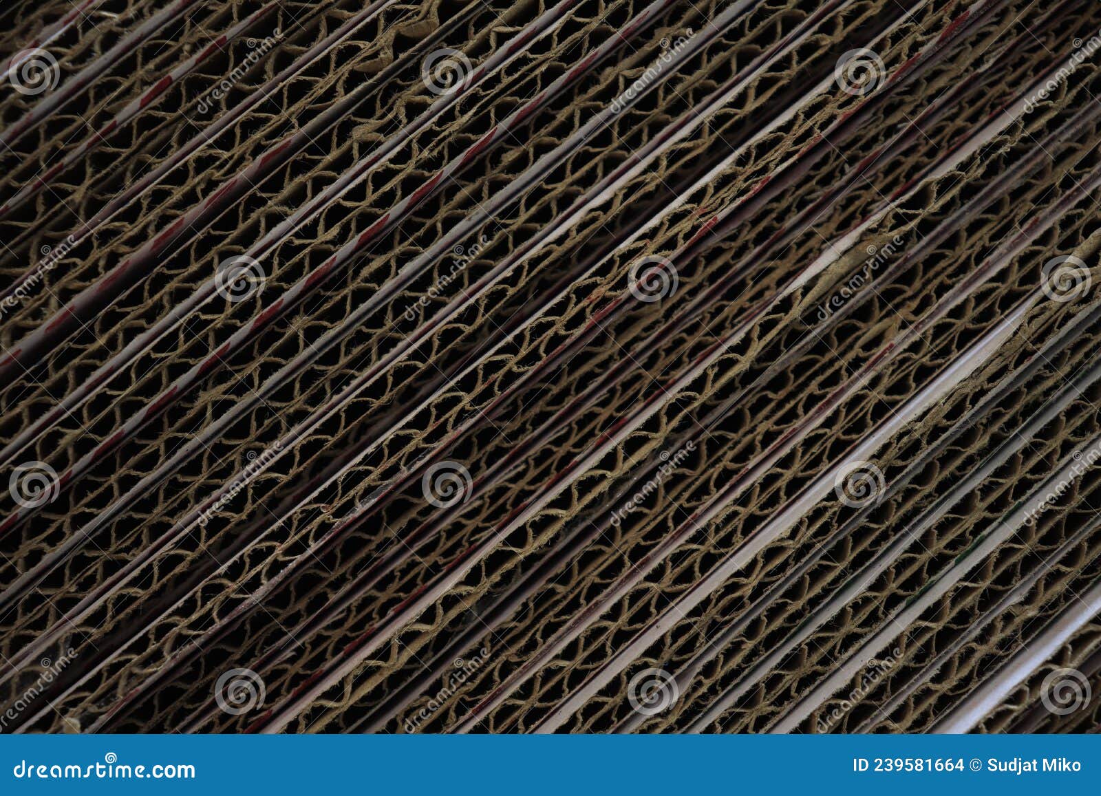 Stacks of Used Cardboard in Overlapping Layouts Stock Photo - Image of ...