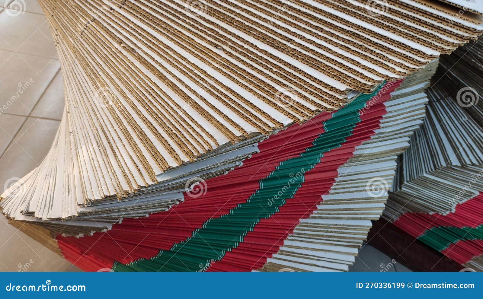 Stacks of Cardboard Make Packaging of Goods Look Unique Stock Image ...