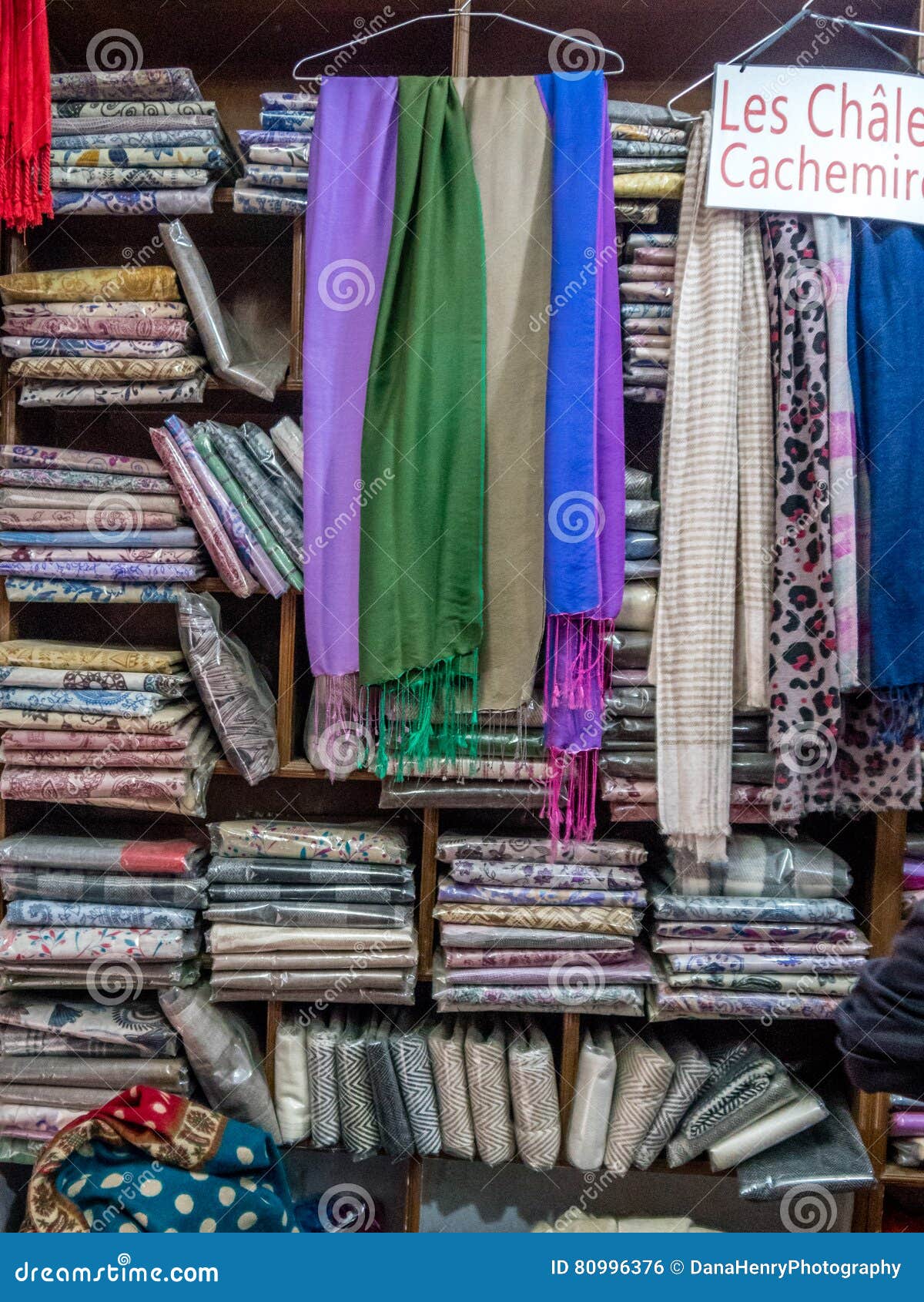 Cashmere Scarves - Kathmandu, Nepal Stock Photo - Image of culture ...