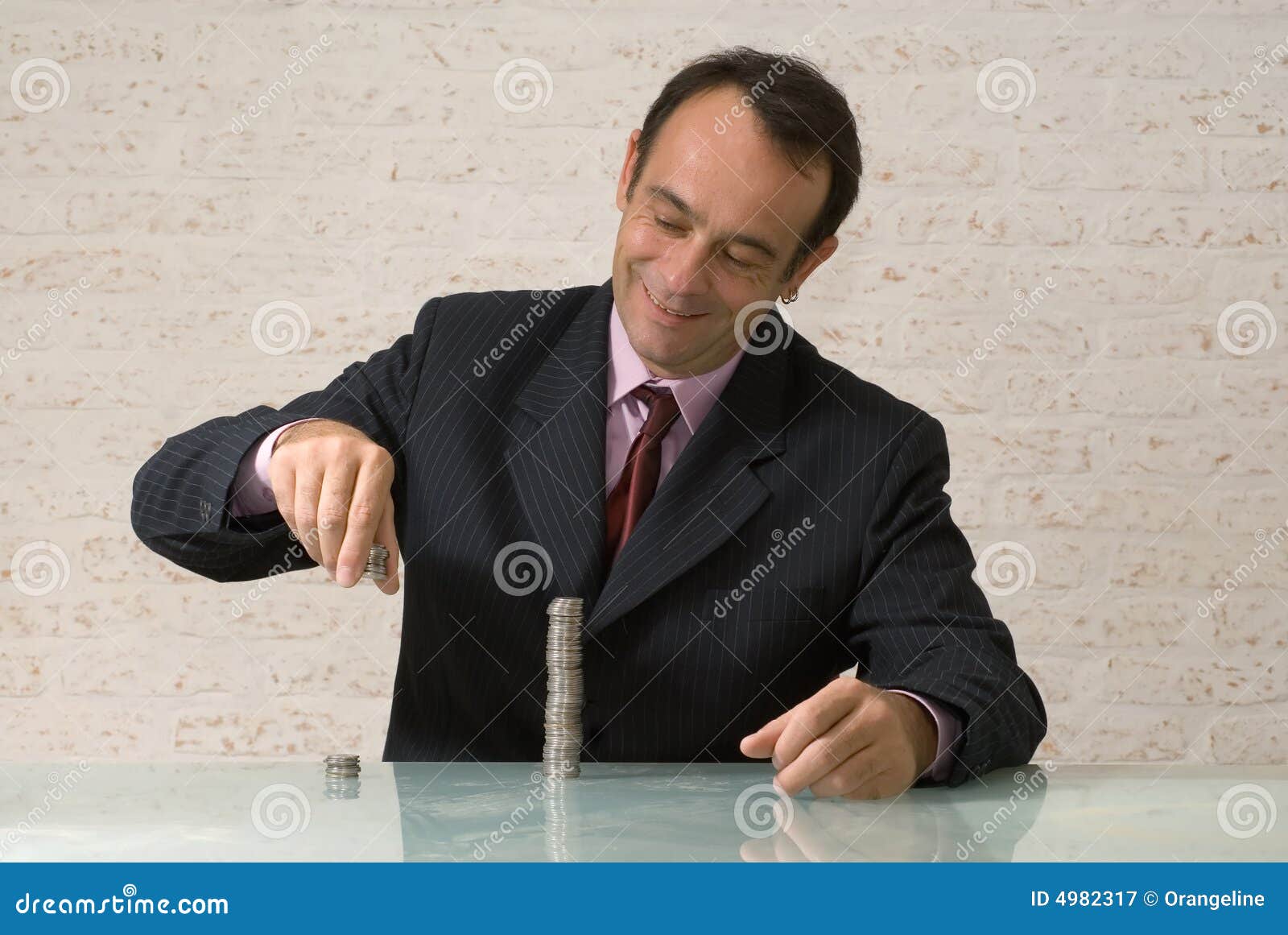 Stacks of Change stock image. Image of professional, businessman - 4982317