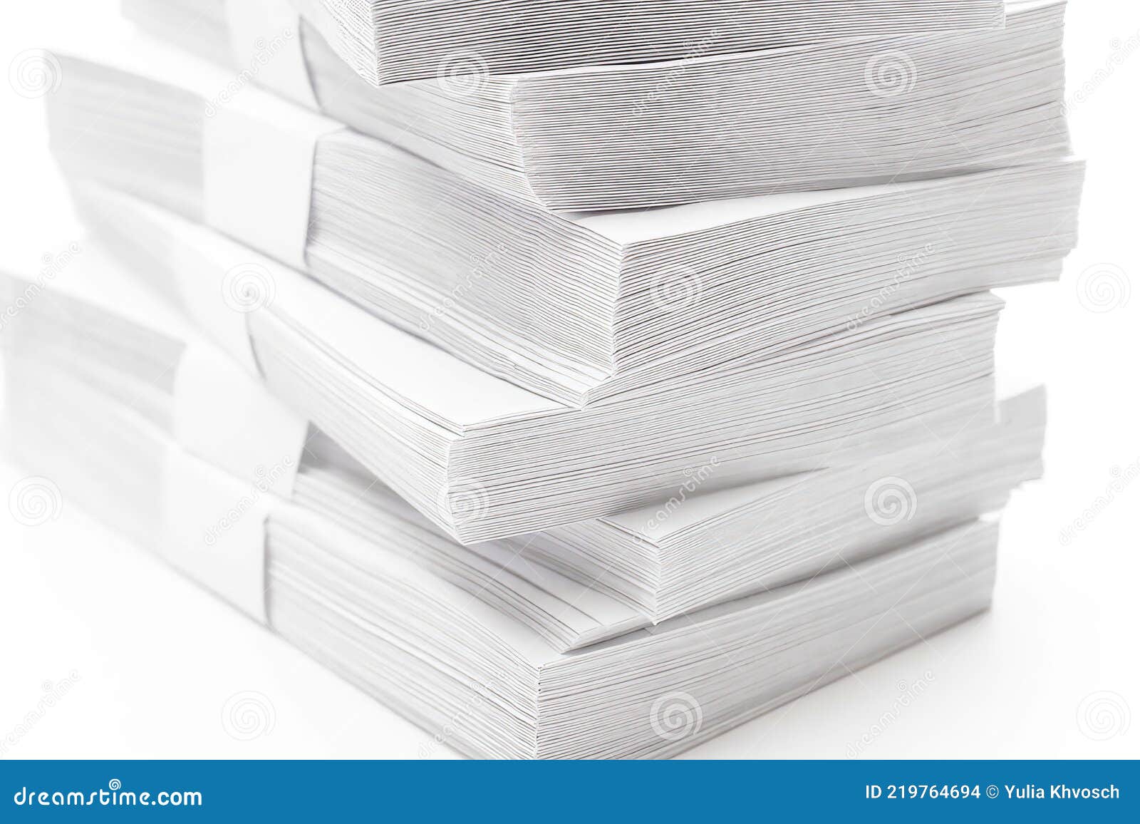 Stacks of Clean Empty Envelopes on White Background. Stock Photo ...
