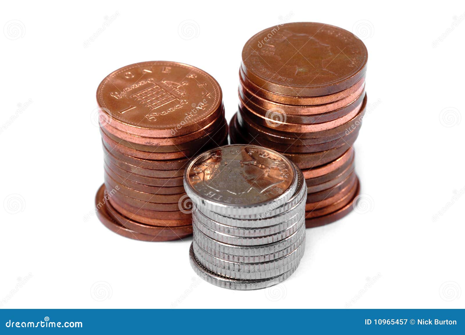 Stacks of coins stock image. Image of money, cost, coins - 10965457