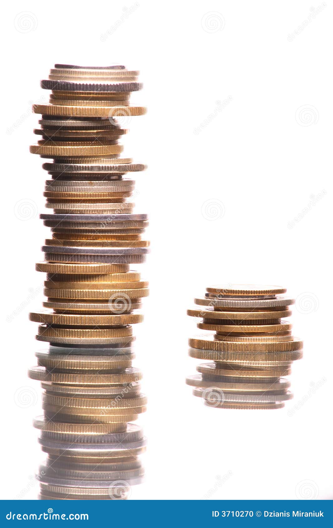 Stacks of coins stock photo. Image of stacks, stacked - 3710270