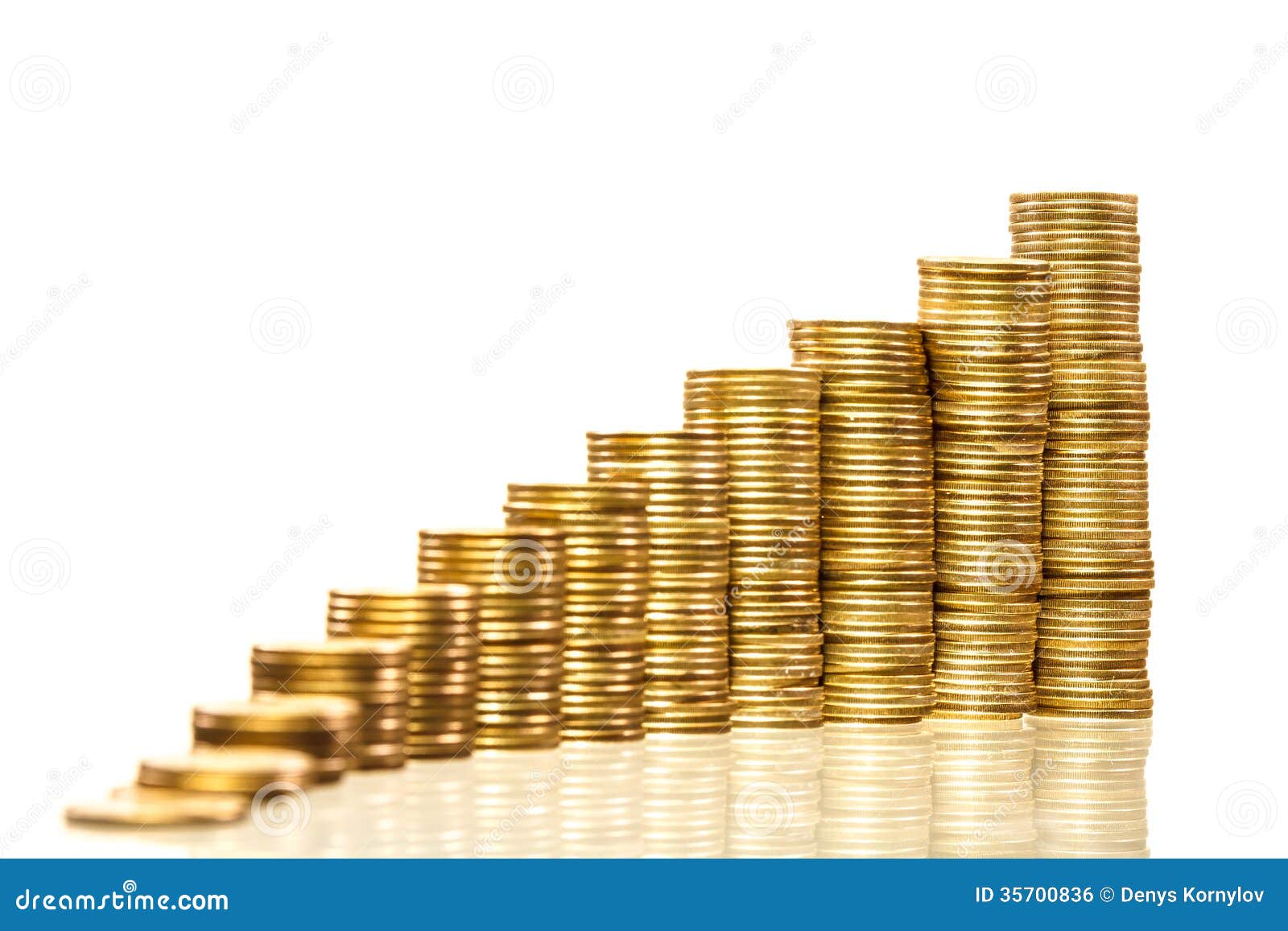 Stacks of coins stock photo. Image of business, money - 35700836