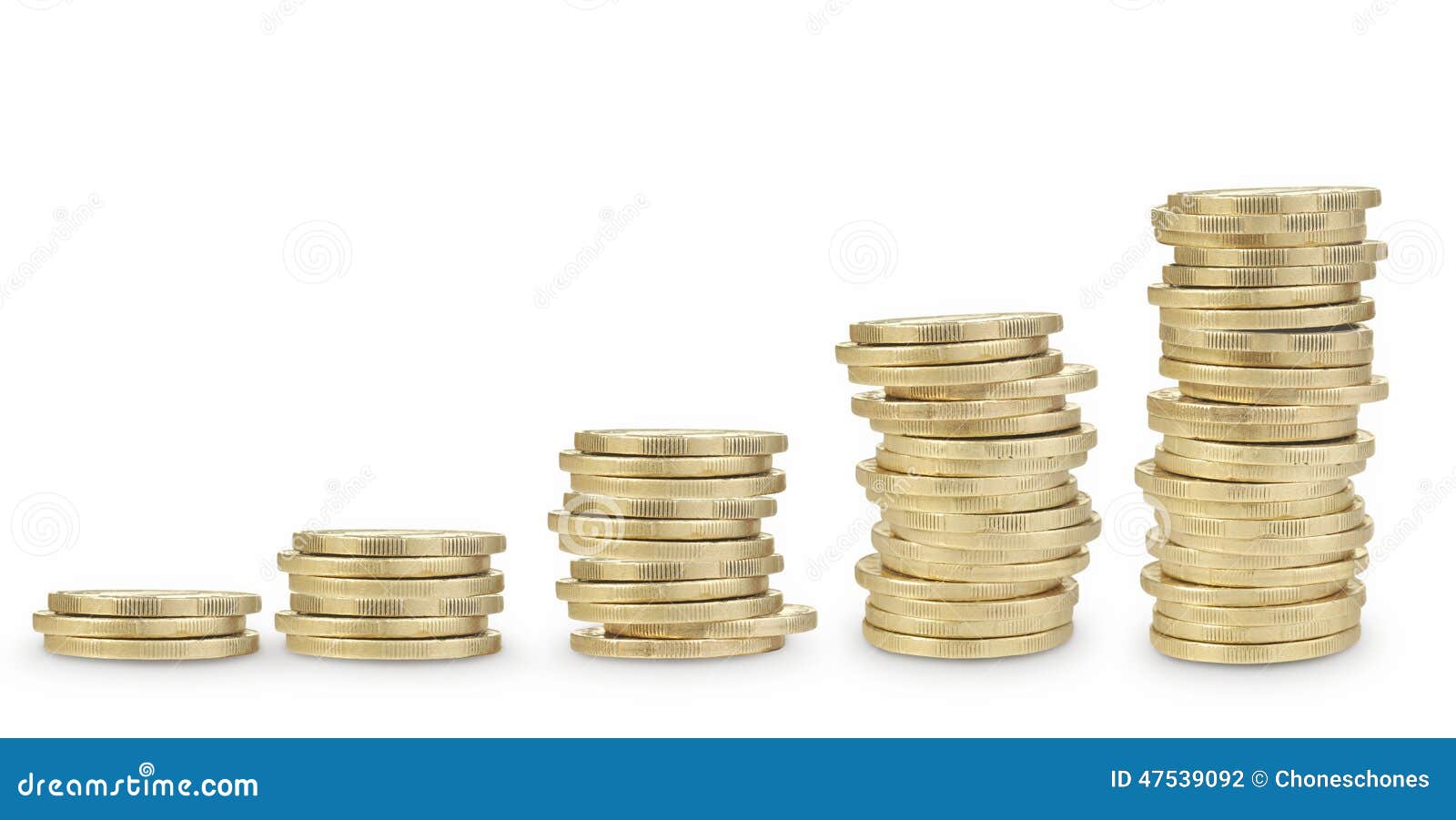 Stacks of coins stock photo. Image of bank, cash, business - 47539092