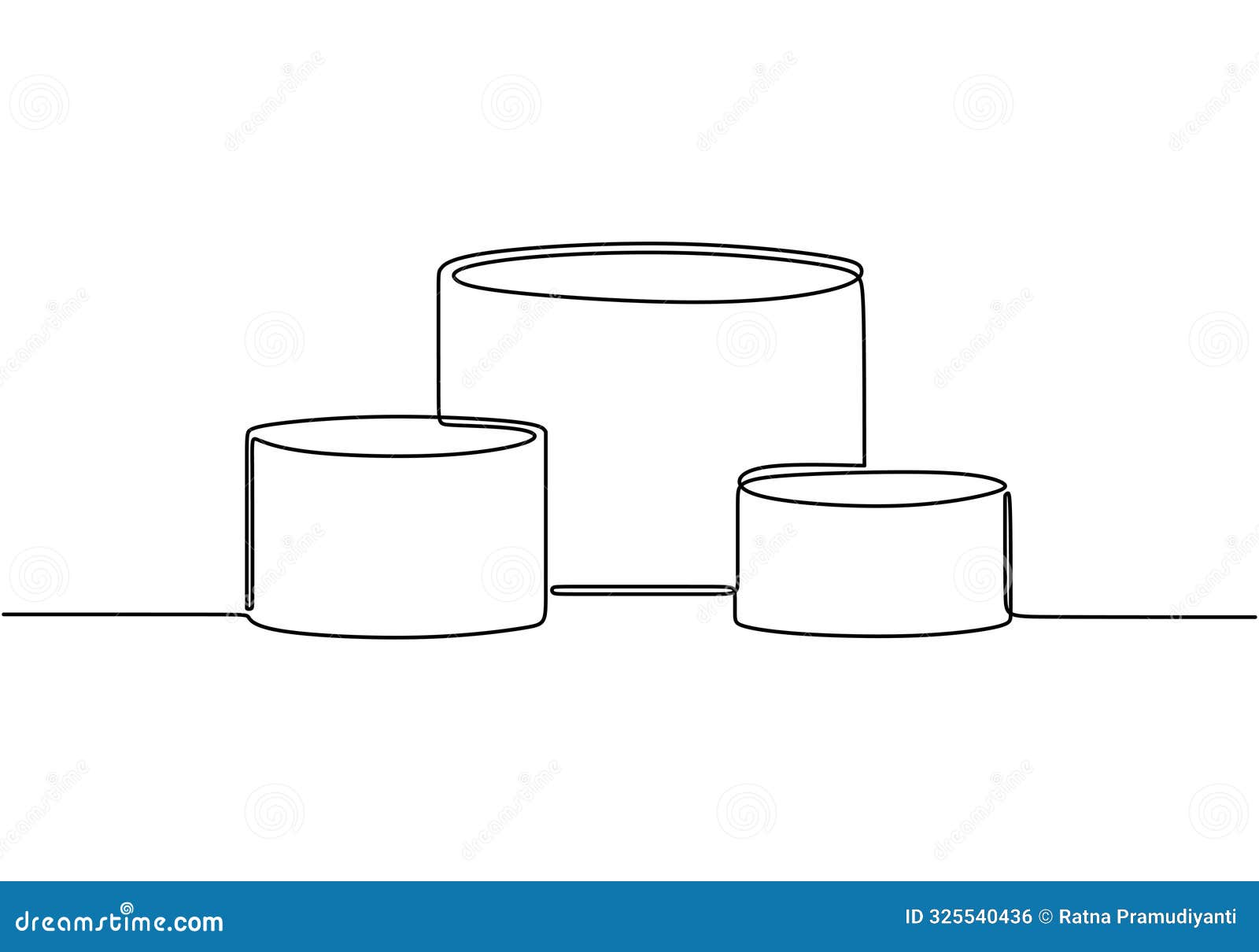 Stacks of Coins Penny Cents. Continuous One Line Drawing Stock Vector ...