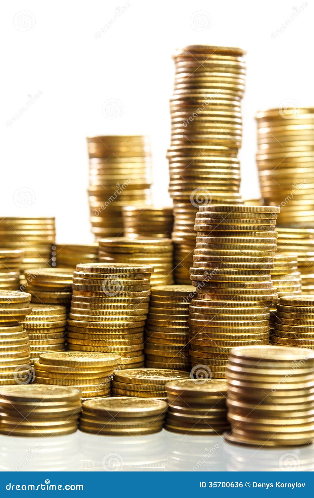 Stacks of coins stock photo. Image of stack, earnings - 35700636