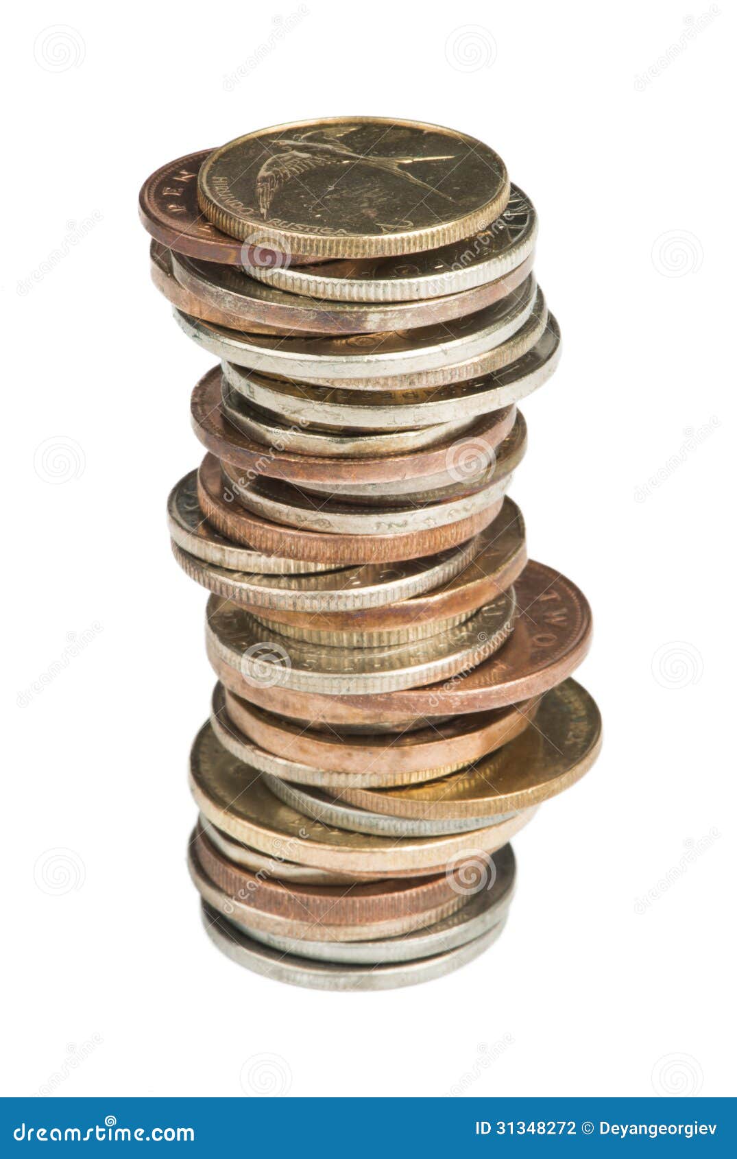 Stacks of coins stock photo. Image of savings, currency - 31348272