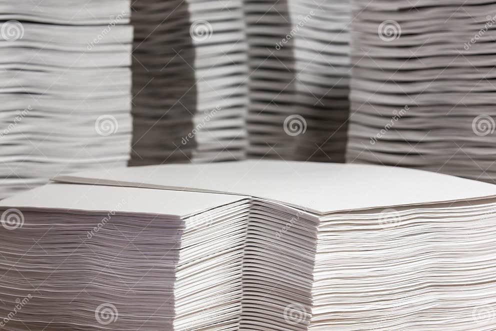 Stacks of Collated Paper stock photo. Image of collate - 37890244