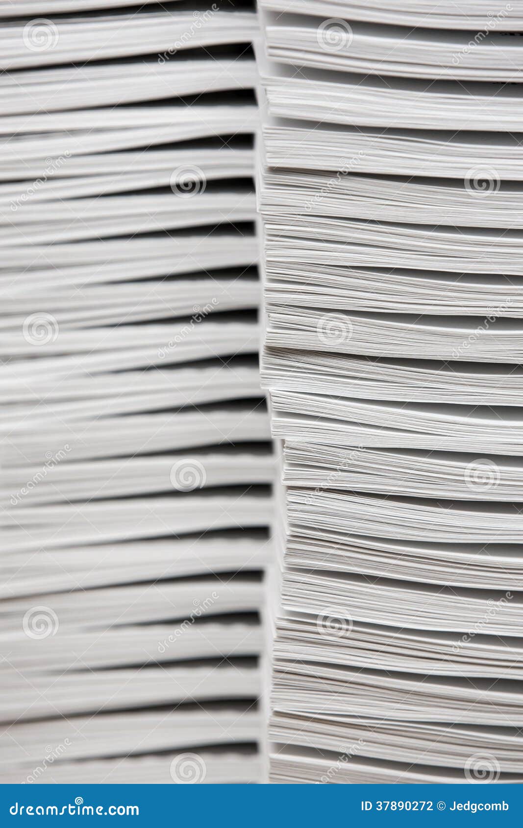 Stacks of Collated Paper stock photo. Image of collated - 37890272
