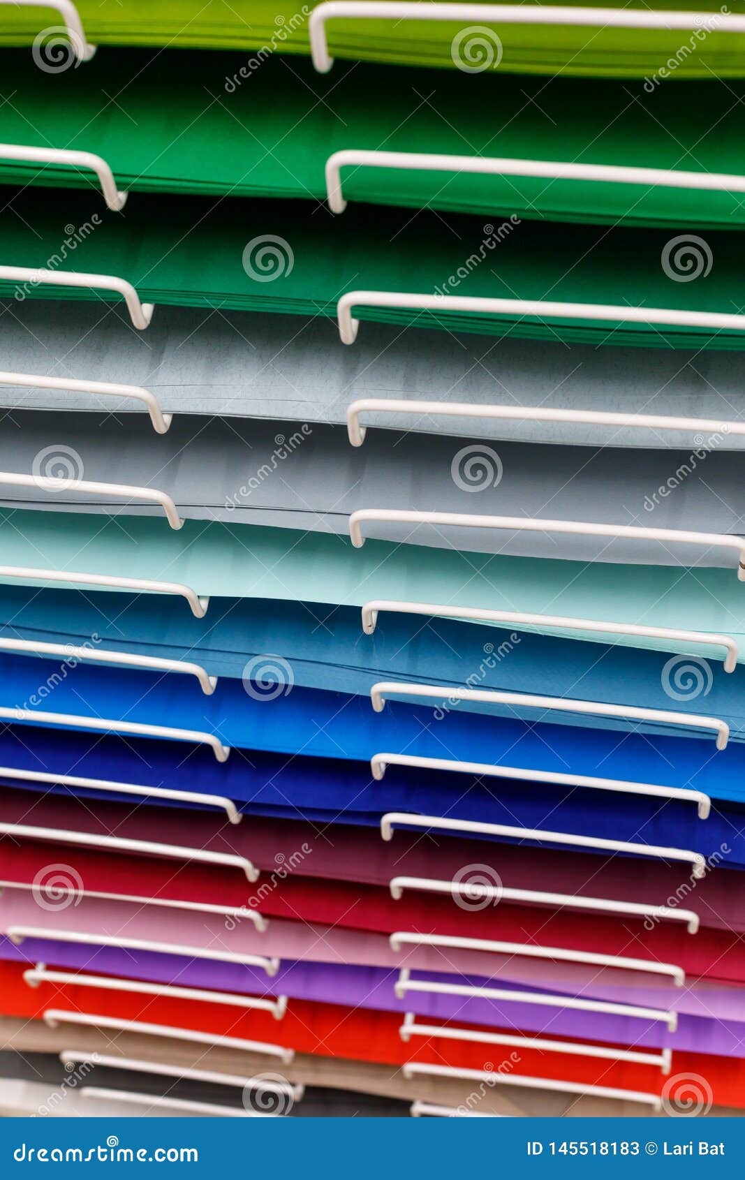 Stacks of Colored Cardboard for Drawing Stock Image - Image of focus ...