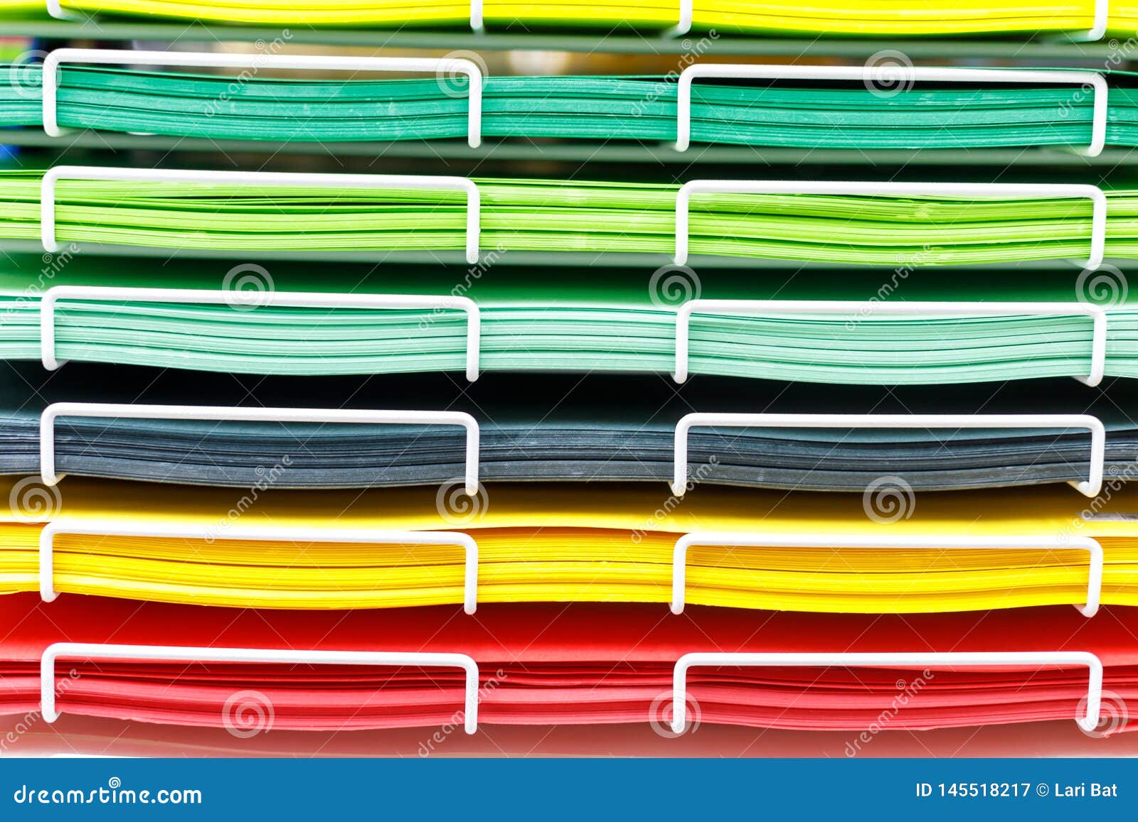 Stacks of Colored Cardboard for Drawing Stock Image - Image of office ...