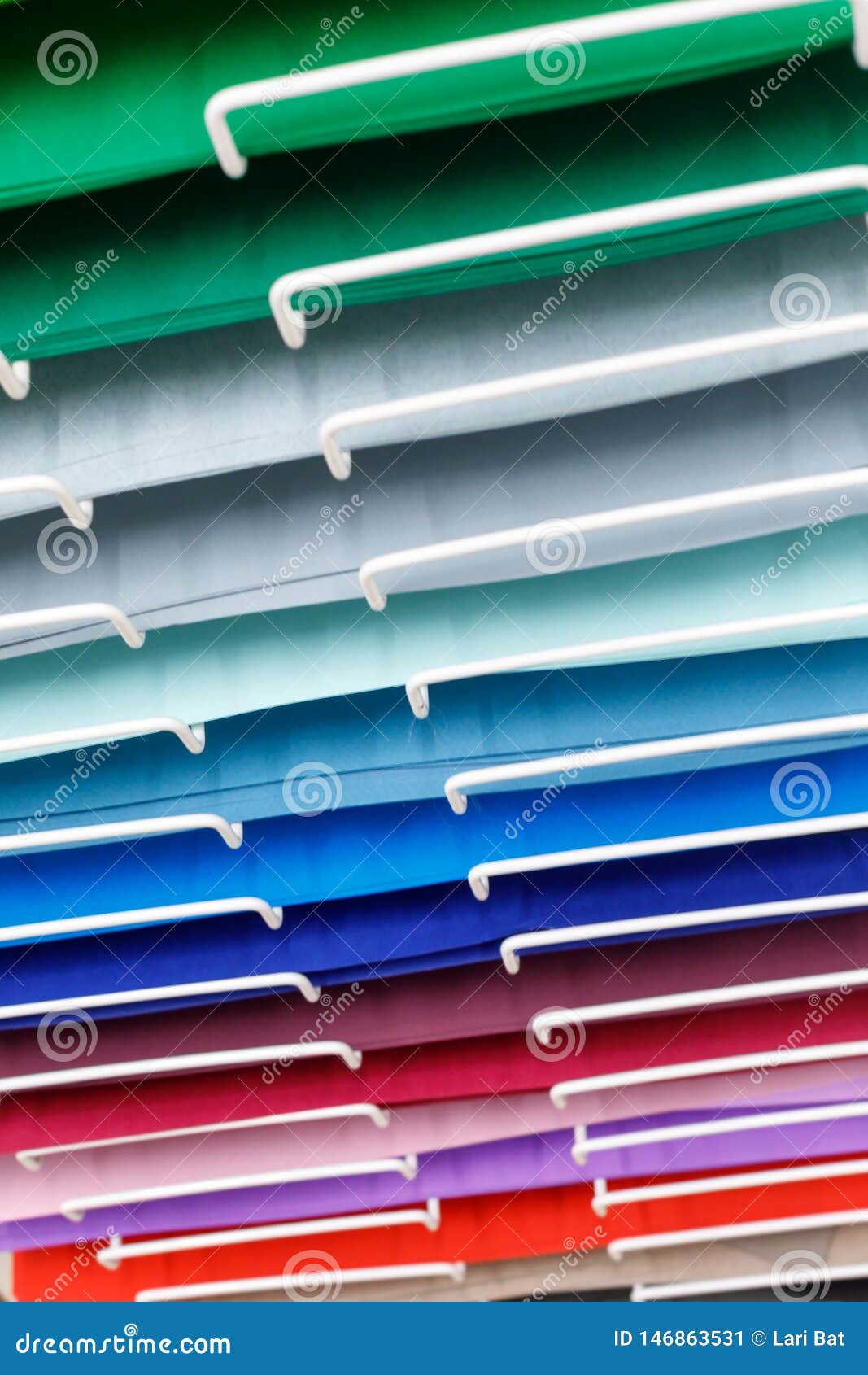Stacks of Colored Drawing Paper in the Store Stock Image - Image of ...