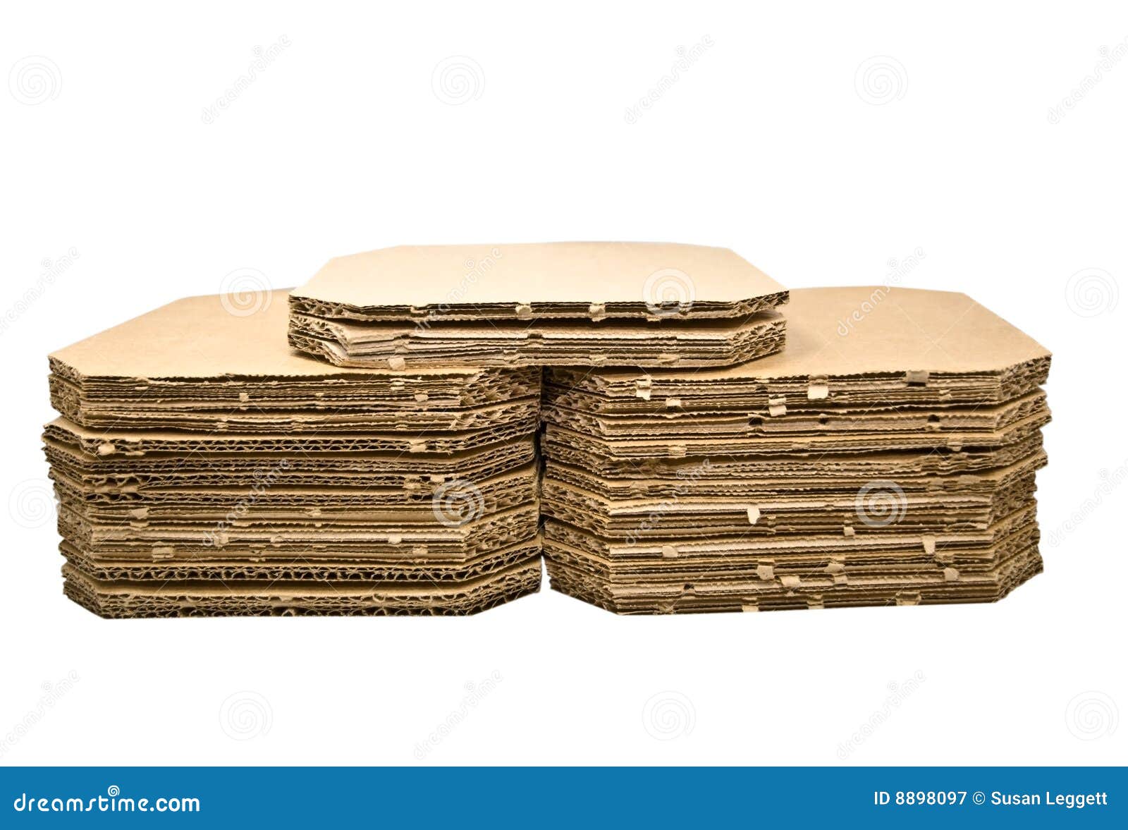 Stacks of Corrugated Cardboard Stock Image - Image of recyclable ...