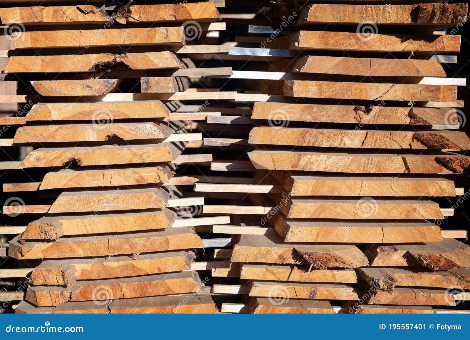 Stacks of cut wood stock image. Image of arranged, board - 195557401
