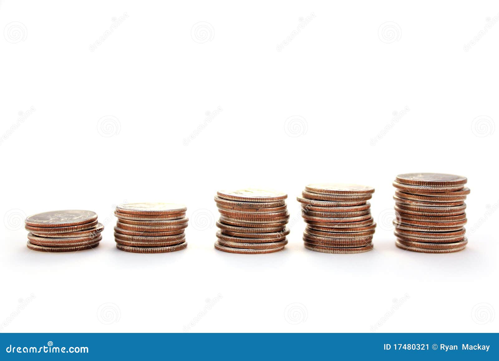 Stacks of dimes stock image. Image of finance, banking - 17480321