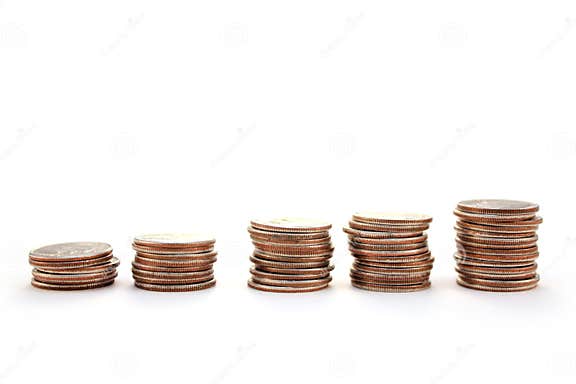 Stacks of dimes stock image. Image of finance, banking - 17480321