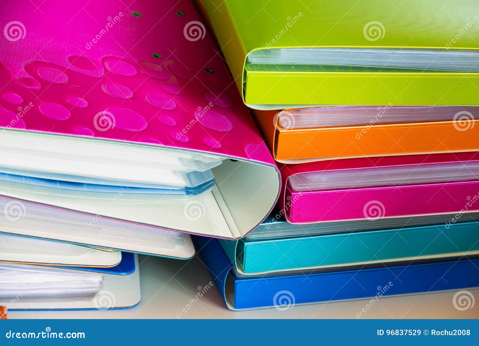 Stacks of Document on a Desk, Office Work, Concept of Excess Work Stock ...
