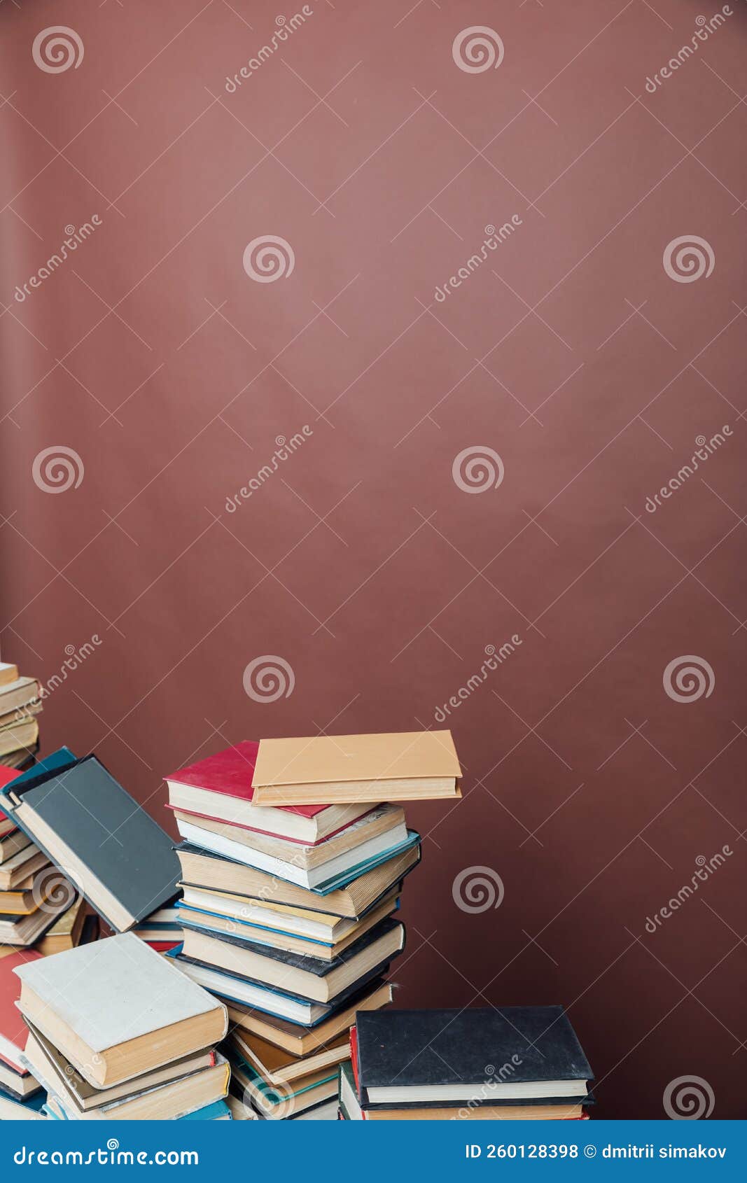Stacks of Educational Books University School Library Stock Photo ...